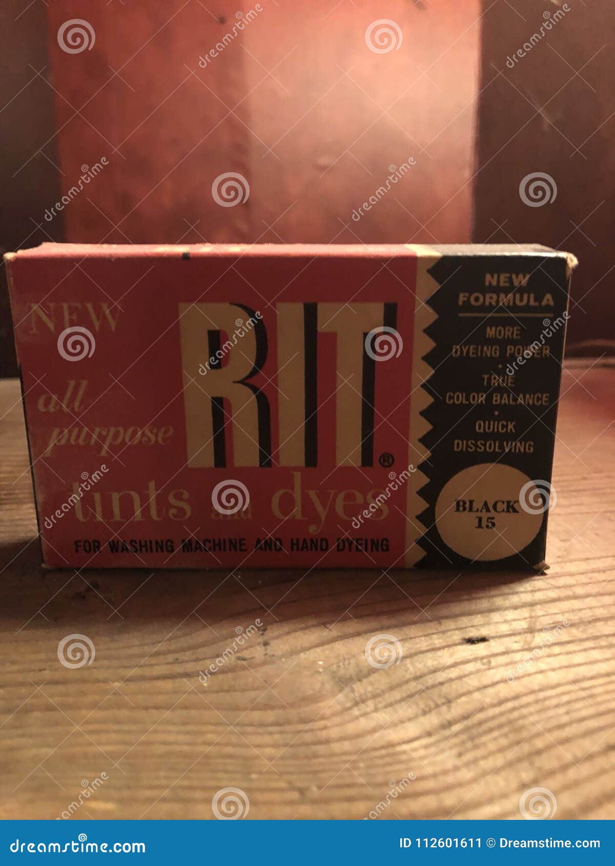 Tints and Dyes Black Rit Box Laundry Editorial Photo - Image of dyes ...