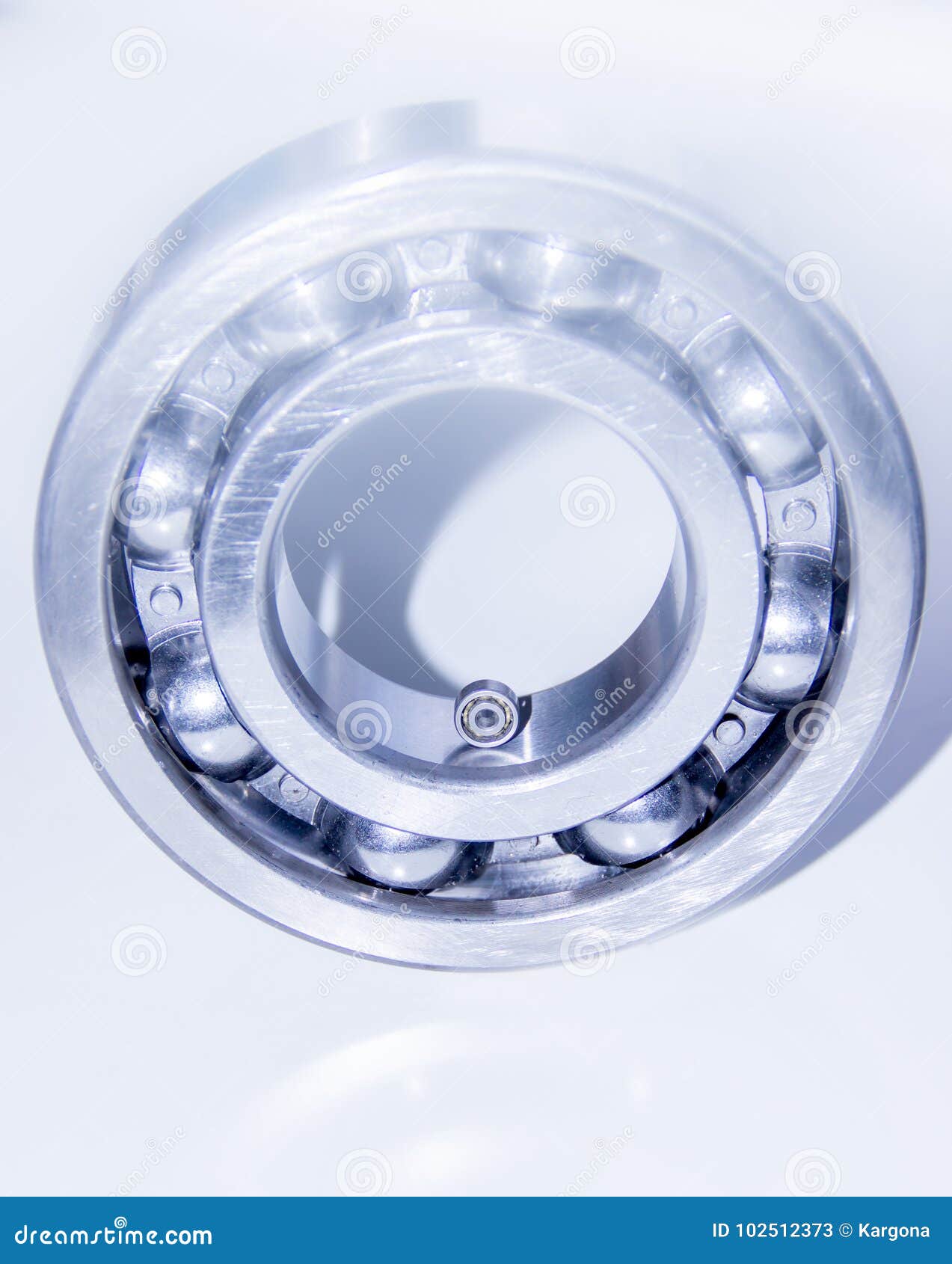 A Tiny Bearing Inside a Big Bearing Stock Image - Image of compare ...