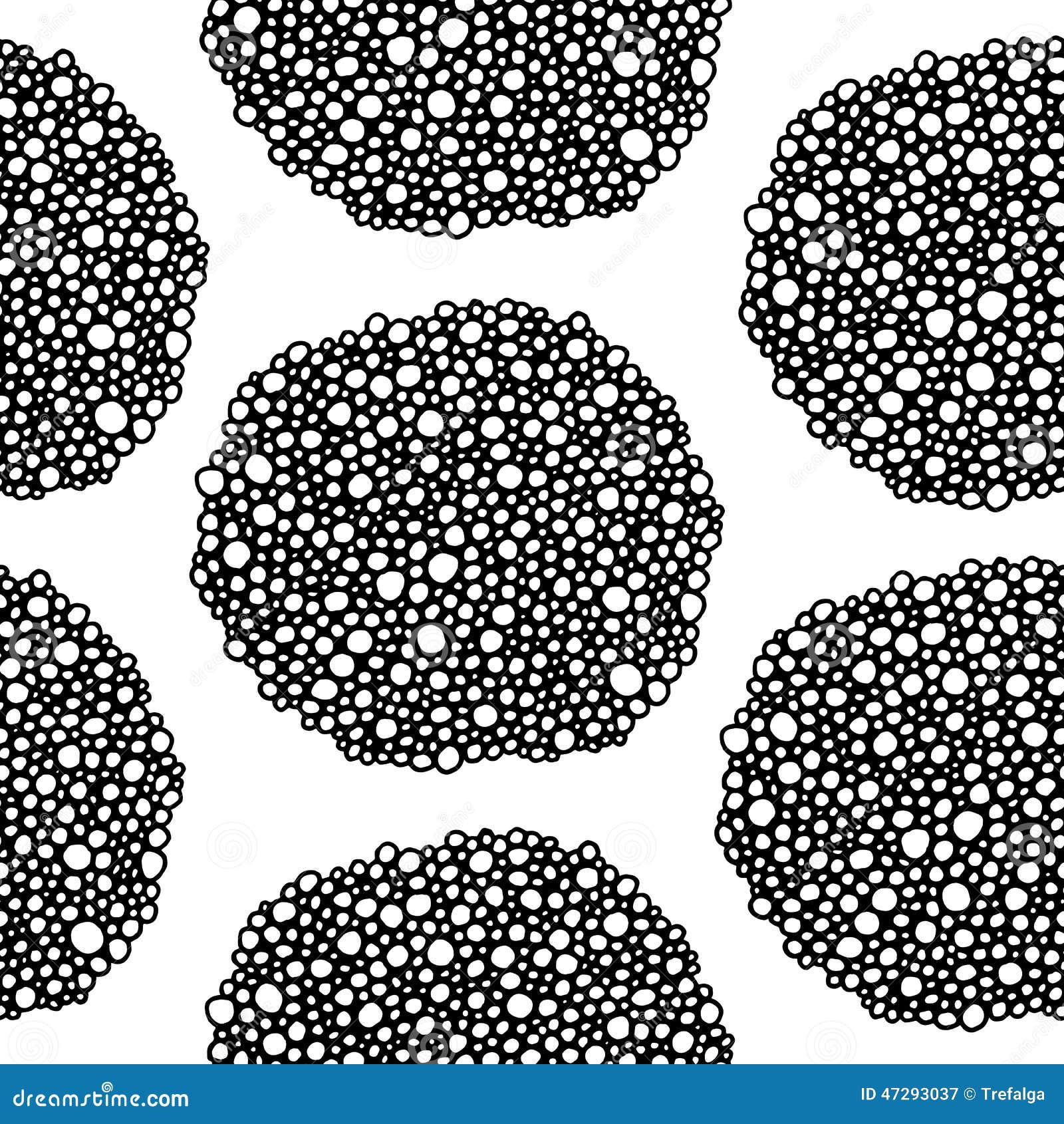 Tiny Black and White Dots Dark Pattern Stock Vector - Illustration of ...