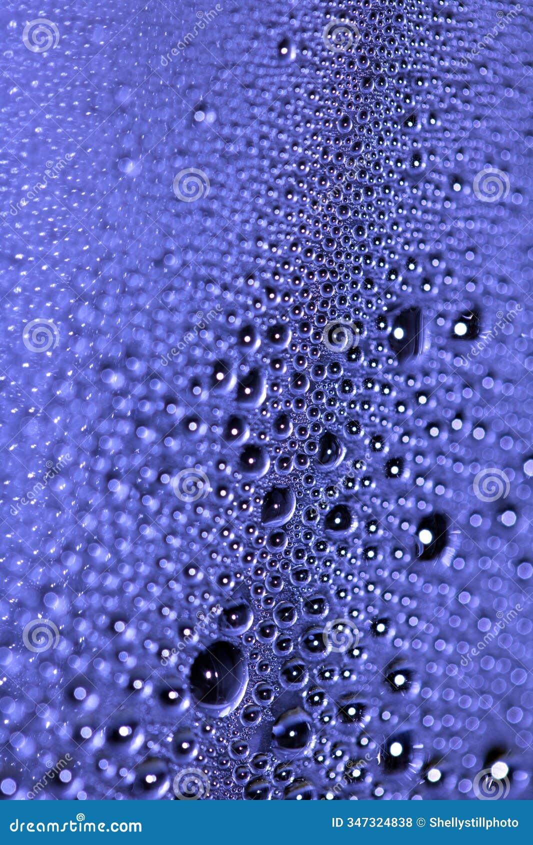 Tiny Bubbles on a Colour Background Condensation Blue Steam Water Stock Photo - Image of colour ...