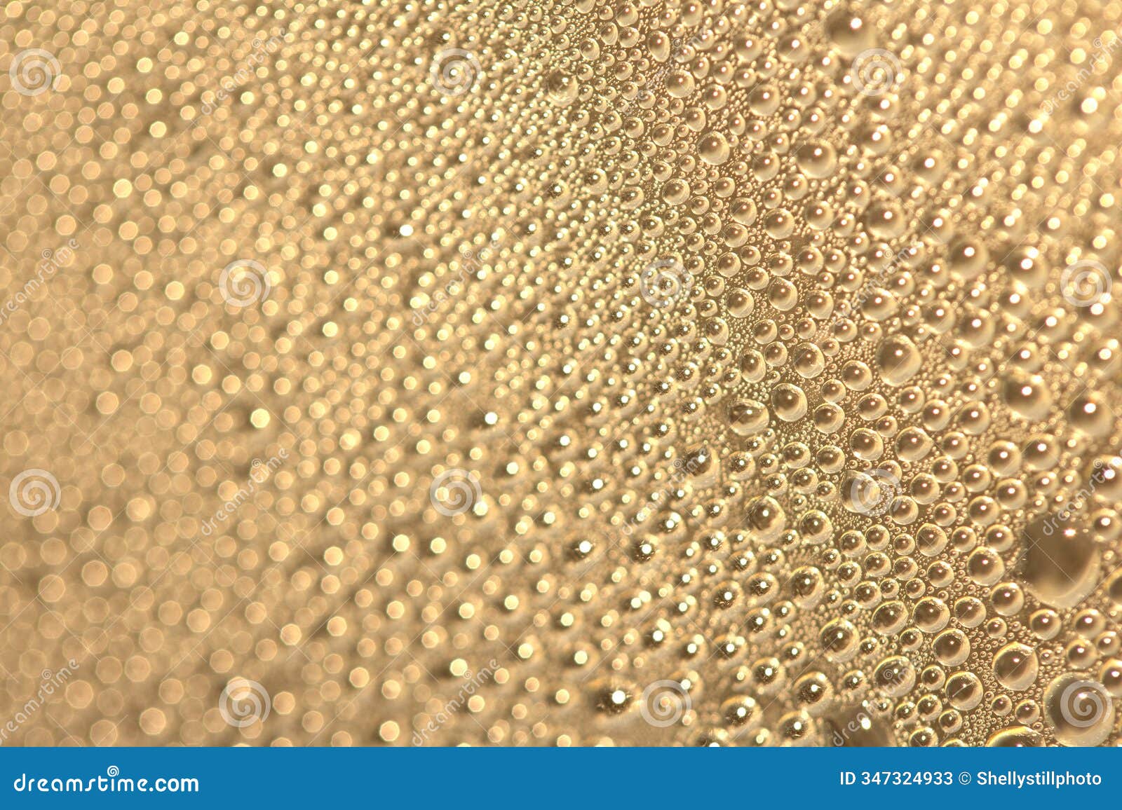 Tiny Bubbles on a Colour Background Condensation Gold Steam Water Stock Image - Image of surface ...