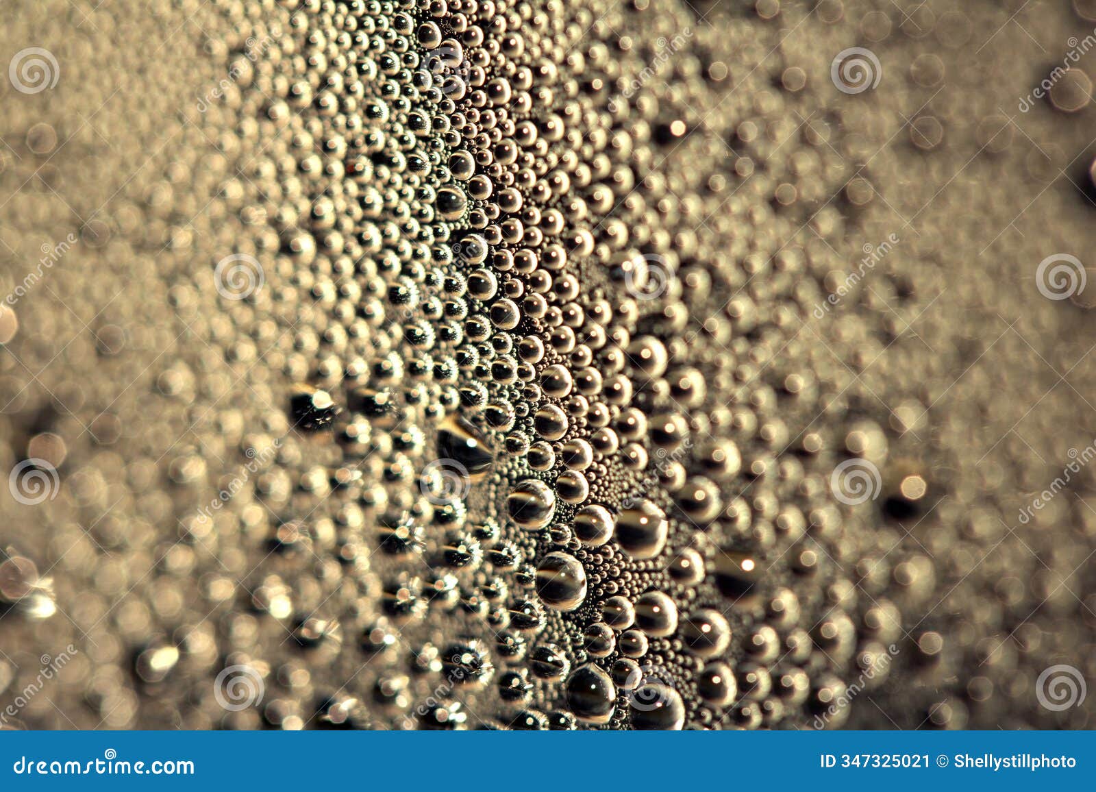 Tiny Bubbles on a Colour Background Condensation Gold Steam Water Stock Image - Image of glass ...