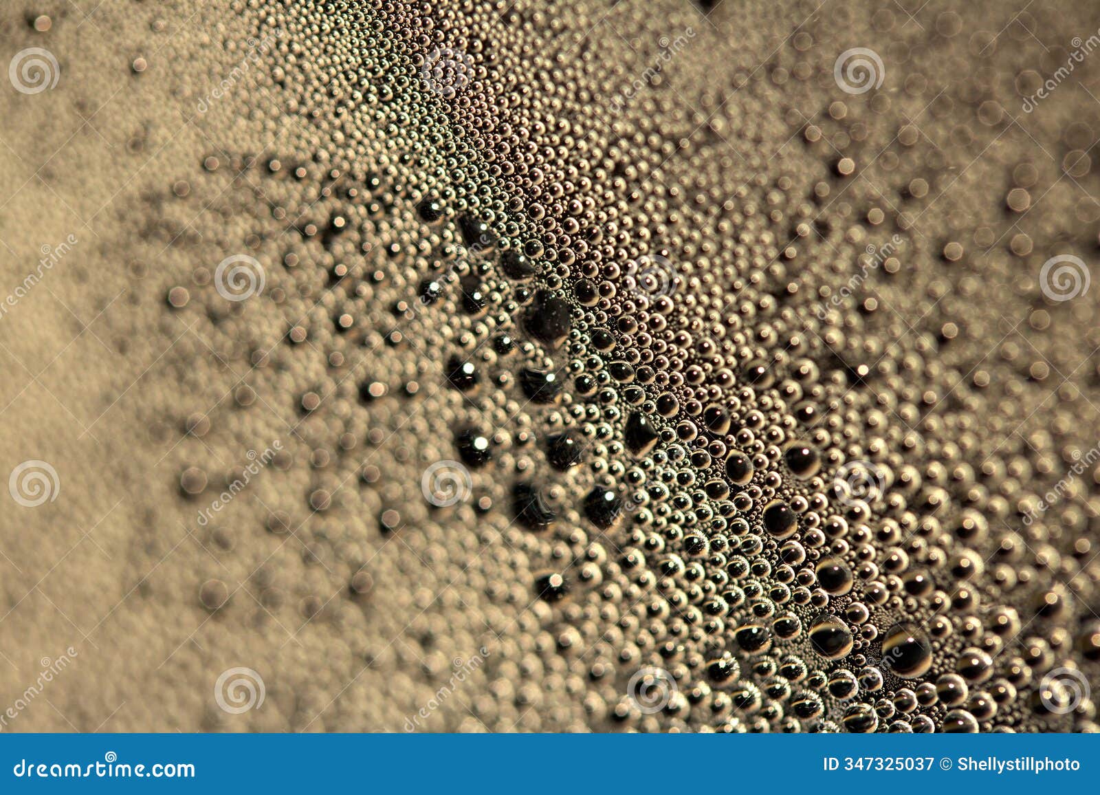 Tiny Bubbles on a Colour Background Condensation Gold Steam Water Stock Image - Image of bubble ...