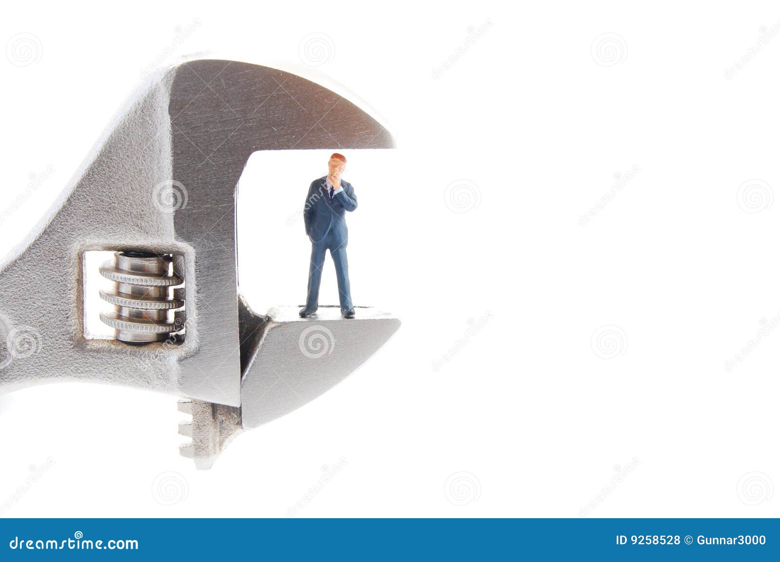 Tiny Business Man in Stress Stock Photo - Image of business, failure ...