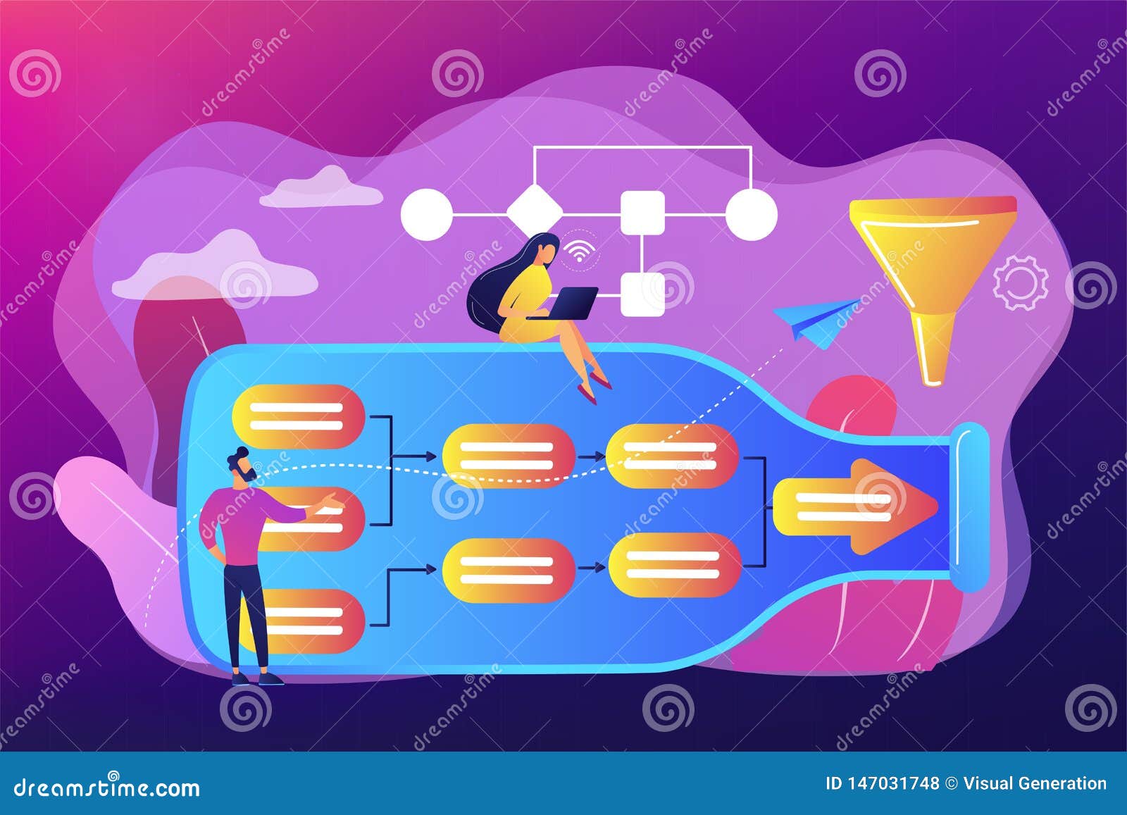 Bottleneck Analysis Concept Vector Illustration. Stock Vector ...