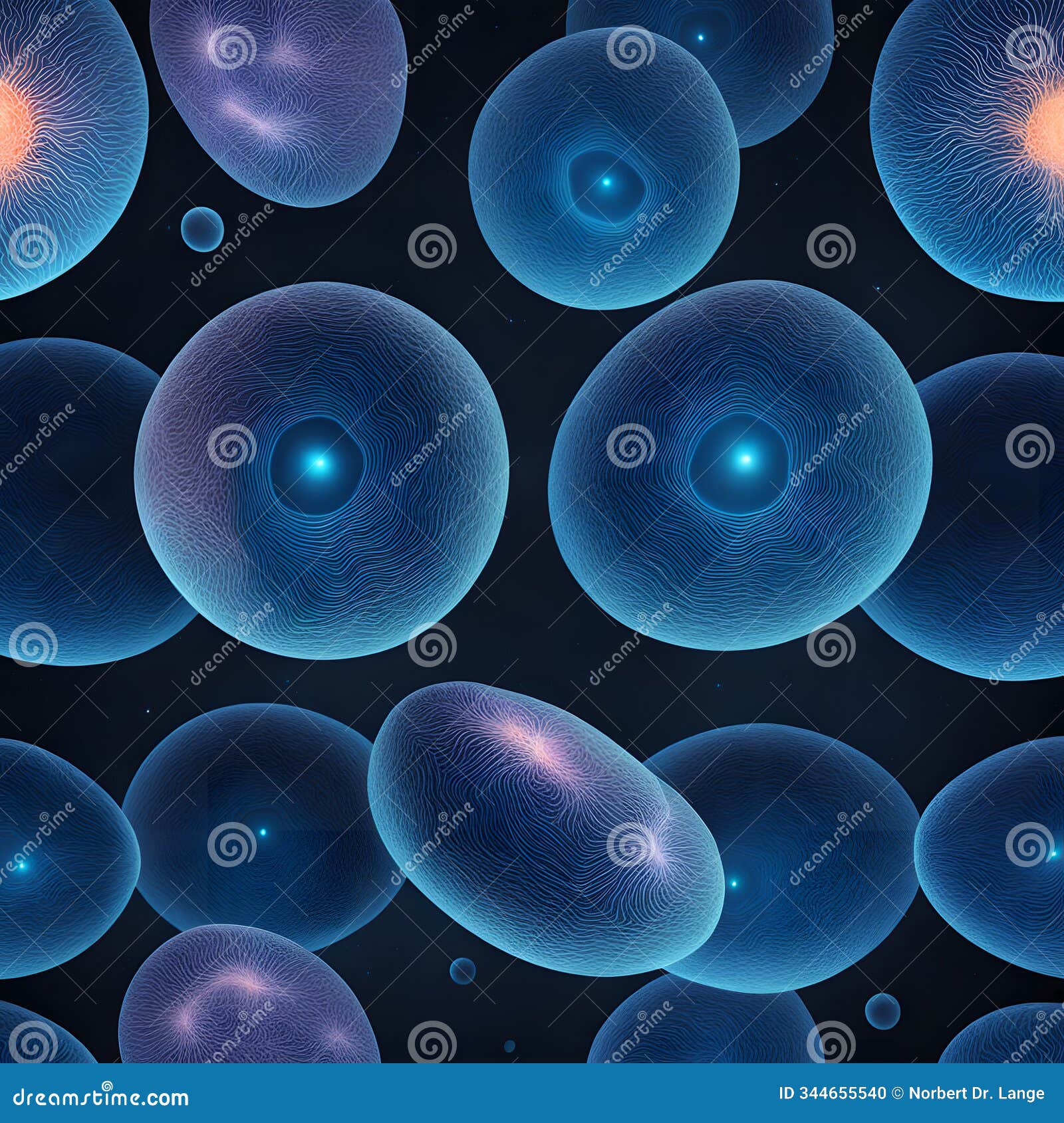 Tiny Cells during Cell Division, Ai-generatet Stock Illustration ...