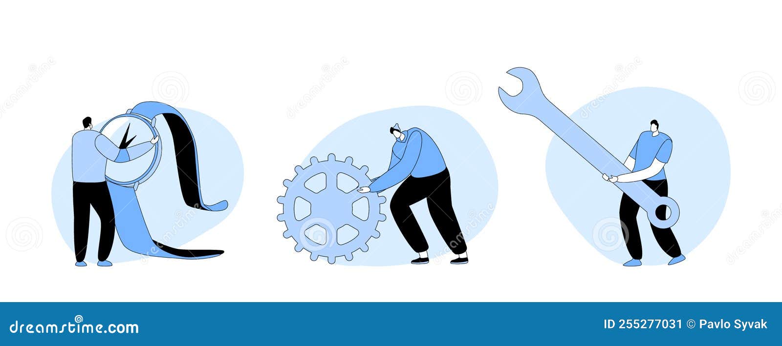 Tiny Characters with Huge Repair Tools and Instruments Fixing Broken ...