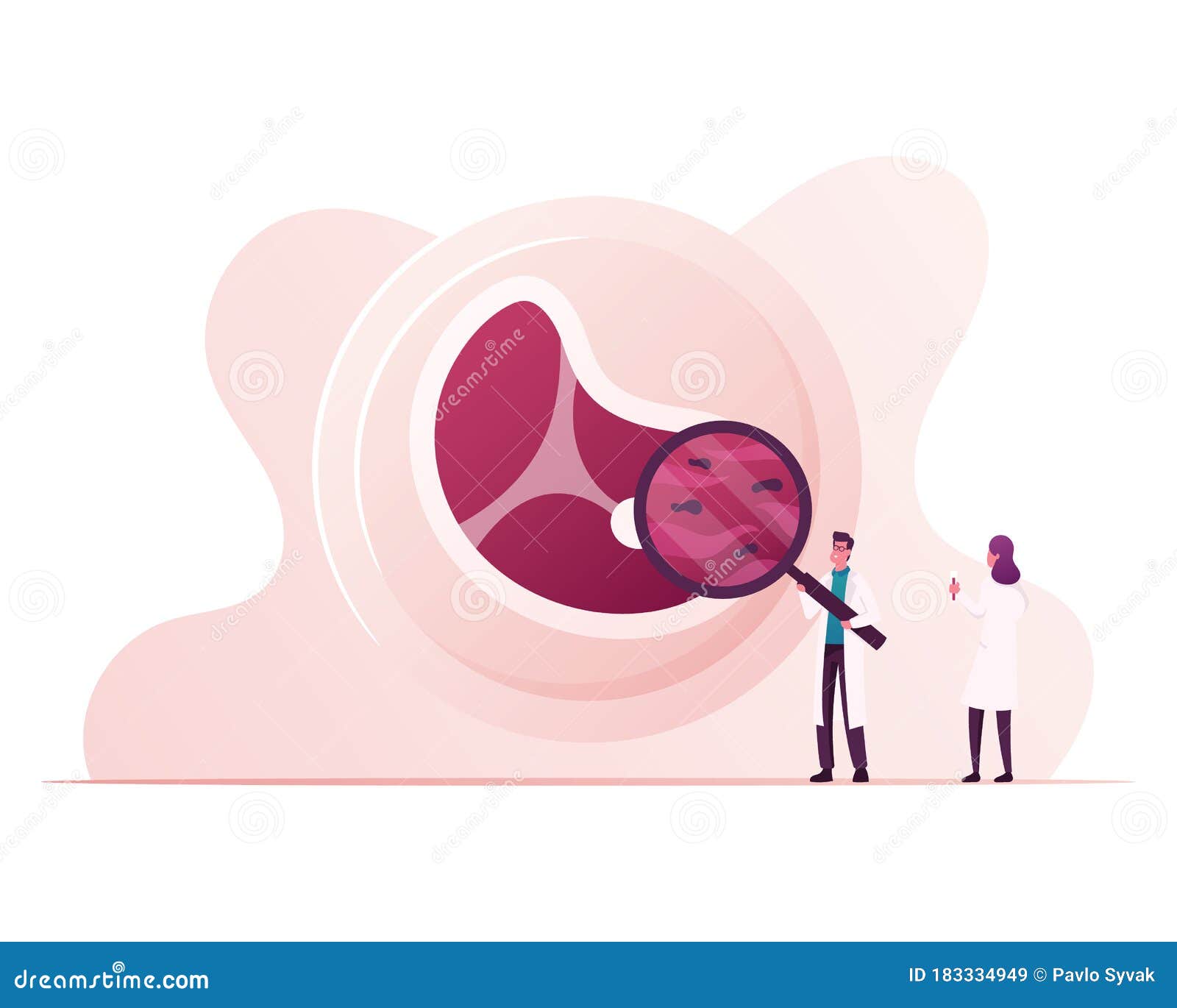 Artificial Meat Line Icon. Grown Lab Meat Linear Pictogram. Growing ...