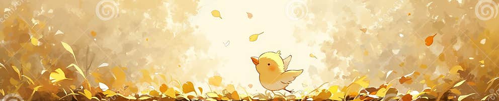 A Tiny Chick Chirping Happily Stock Illustration - Illustration of ...