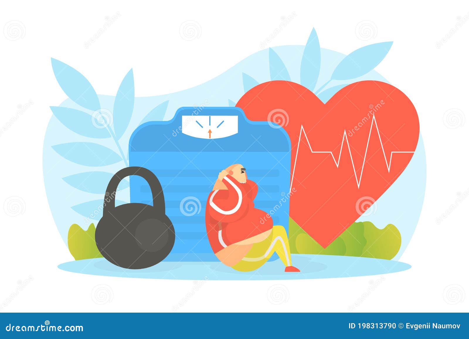 Crunches Sport Exercise Hand Drawn Outline Doodle Icon. Cartoon Vector ...