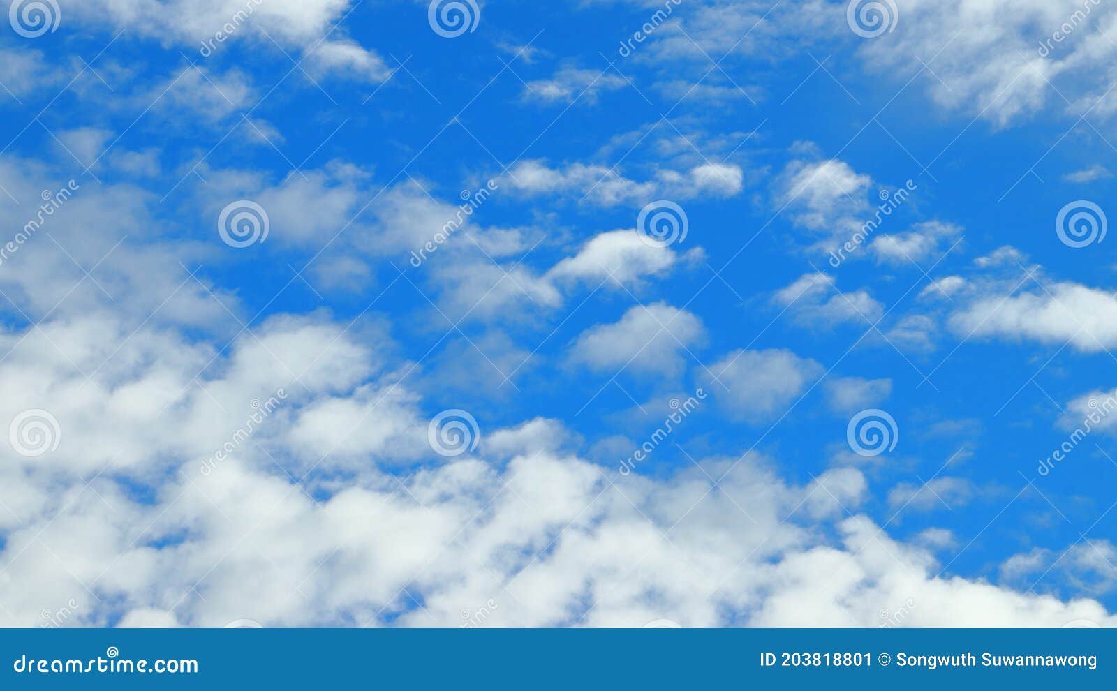 Tiny Clouds with Blue Sky Background Stock Image - Image of beautiful ...