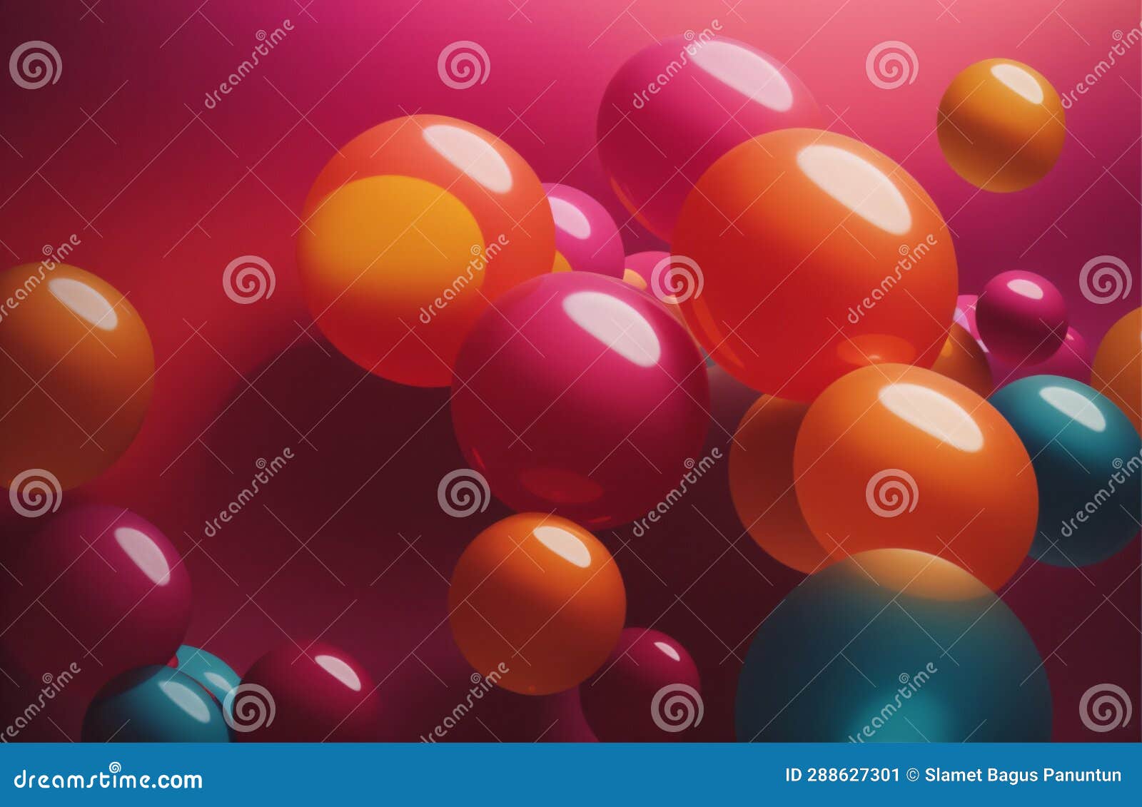 Tiny Colored Balls are Falling on the Liquid Stock Illustration ...