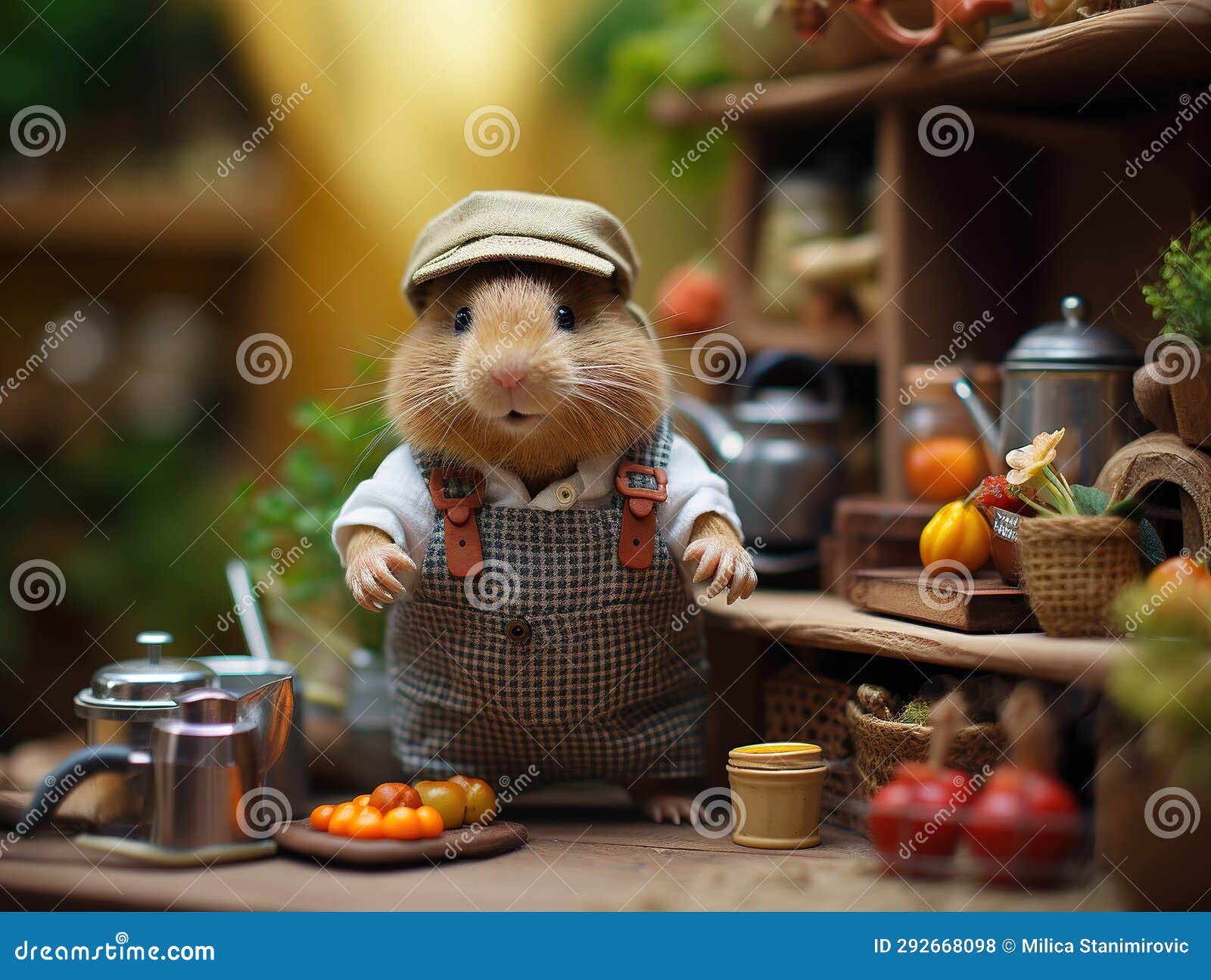 Fat Mouse Showing Anger With Clenched Teeth And Small Hands, Set ...