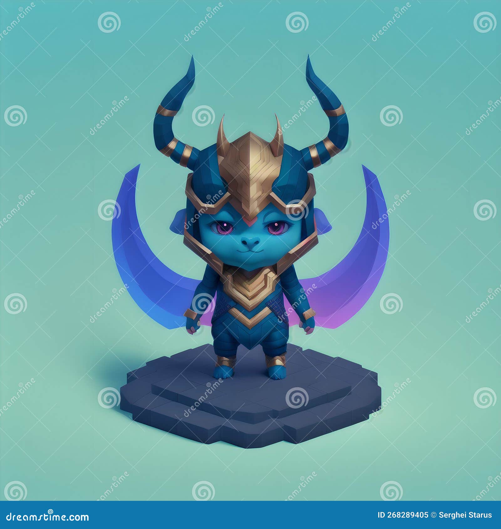 Tiny Cute Figure of Scandinavian God Loki, 3D Concept Suitable As Game ...