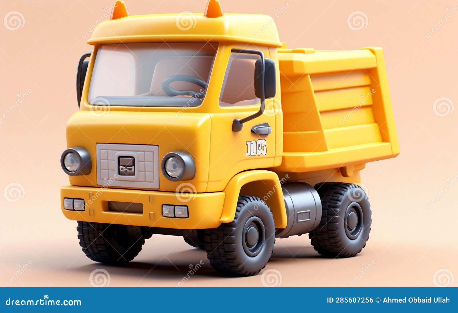 Tiny Cute Isometric Dump Truck Emoji - Soft Design, Generative Ai Stock ...