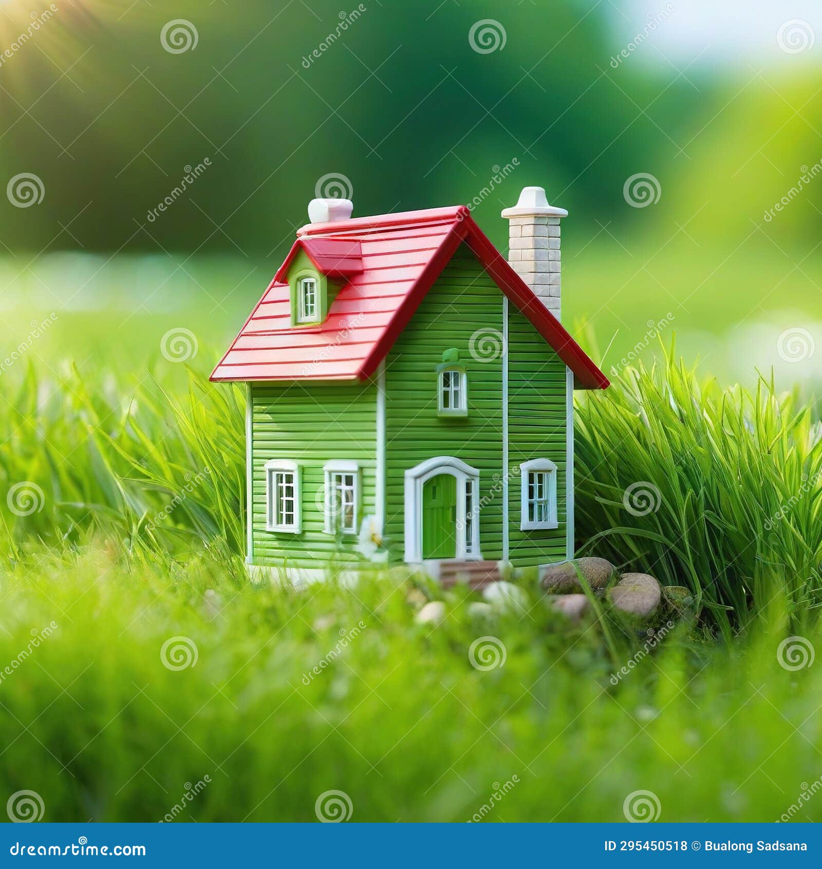 Tiny Grass Realistic Composition Cartoon Vector | CartoonDealer.com ...