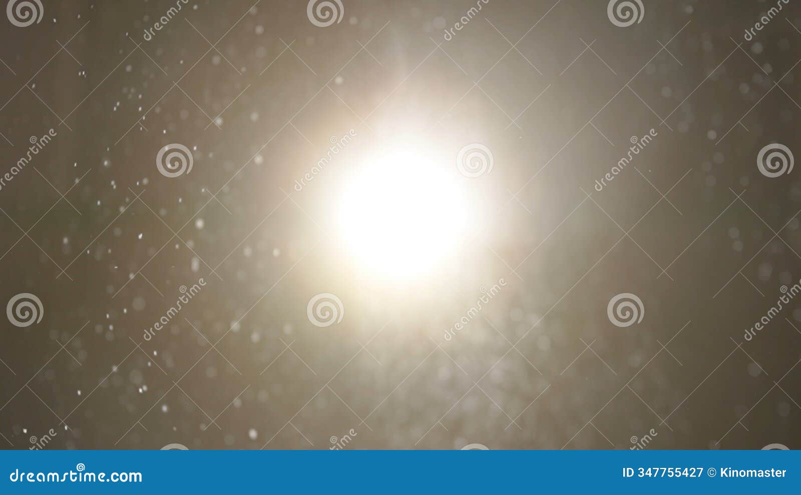 Many Dust Particles Floating Falling in Light on Empty Background with ...