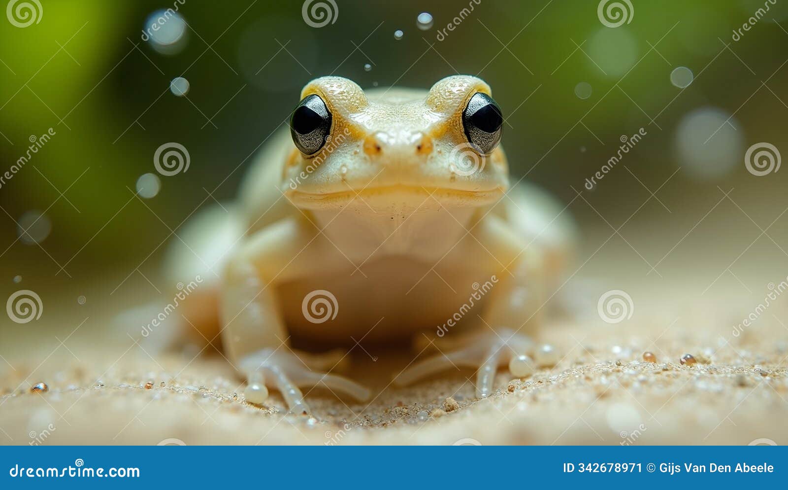 Tiny Dwarf Clawed Frog Underwater With Translucent Skin Delicate ...