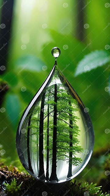 Tiny Ecosystem.a Breathtaking Close-up of a Miniature Ecosystem Stock ...