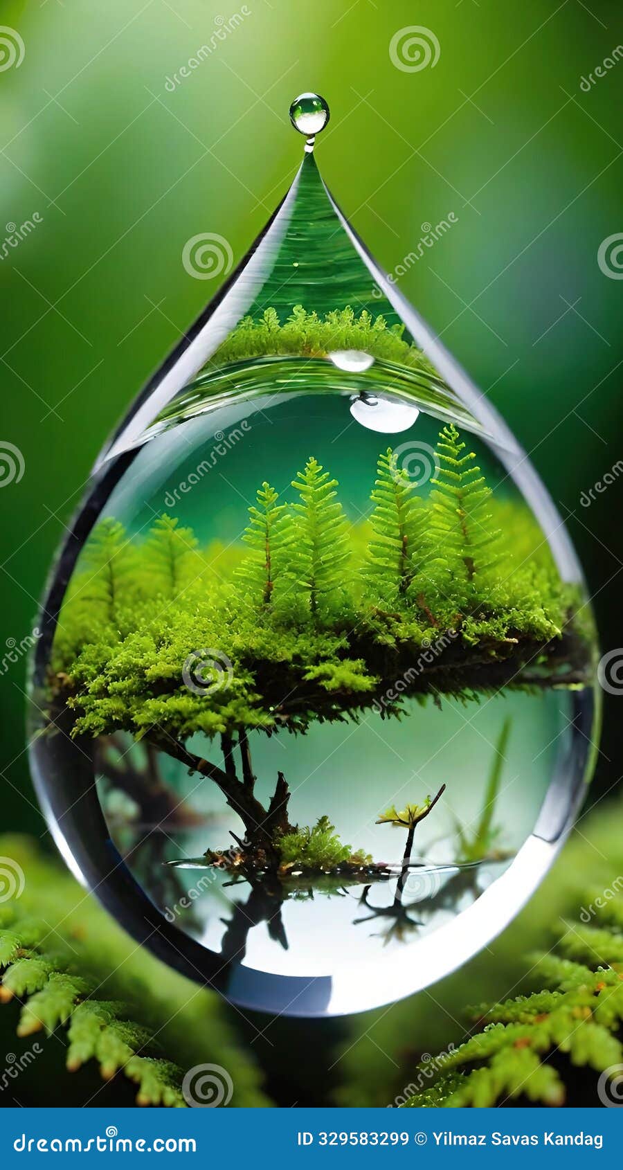 Tiny Ecosystem.a Breathtaking Close-up of a Miniature Ecosystem Stock ...