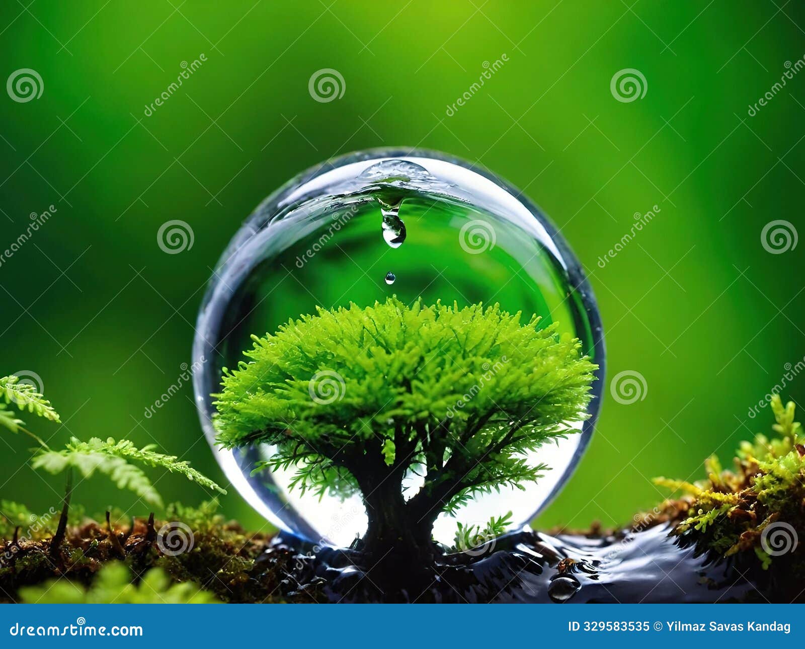 Tiny Ecosystem.a Breathtaking Close-up of a Miniature Ecosystem Stock ...