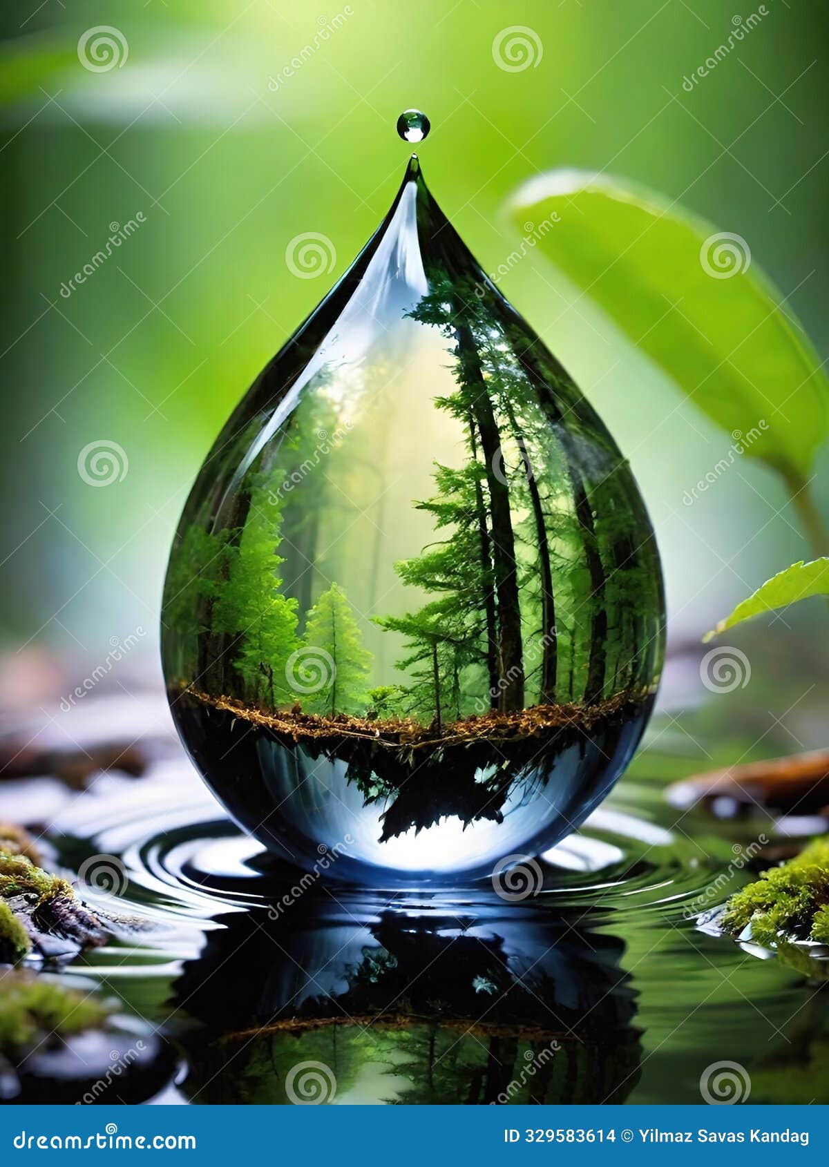 Tiny Ecosystem.a Breathtaking Close-up of a Miniature Ecosystem Stock ...