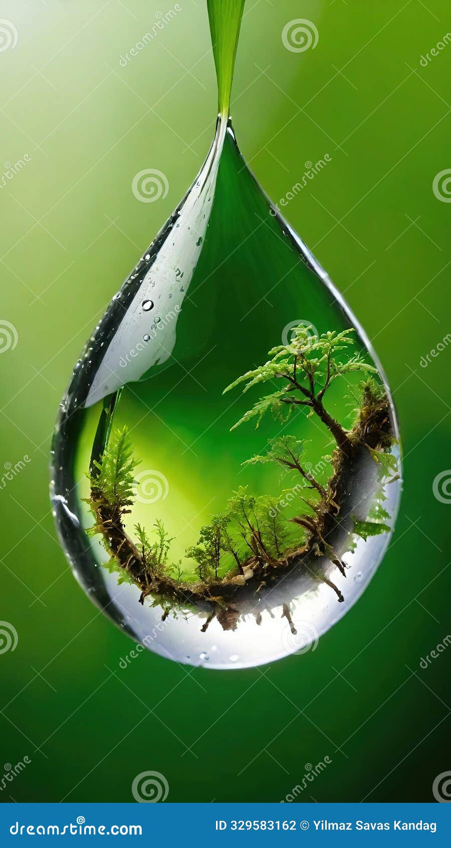 Tiny Ecosystem.a Breathtaking Close-up of a Miniature Ecosystem Stock ...