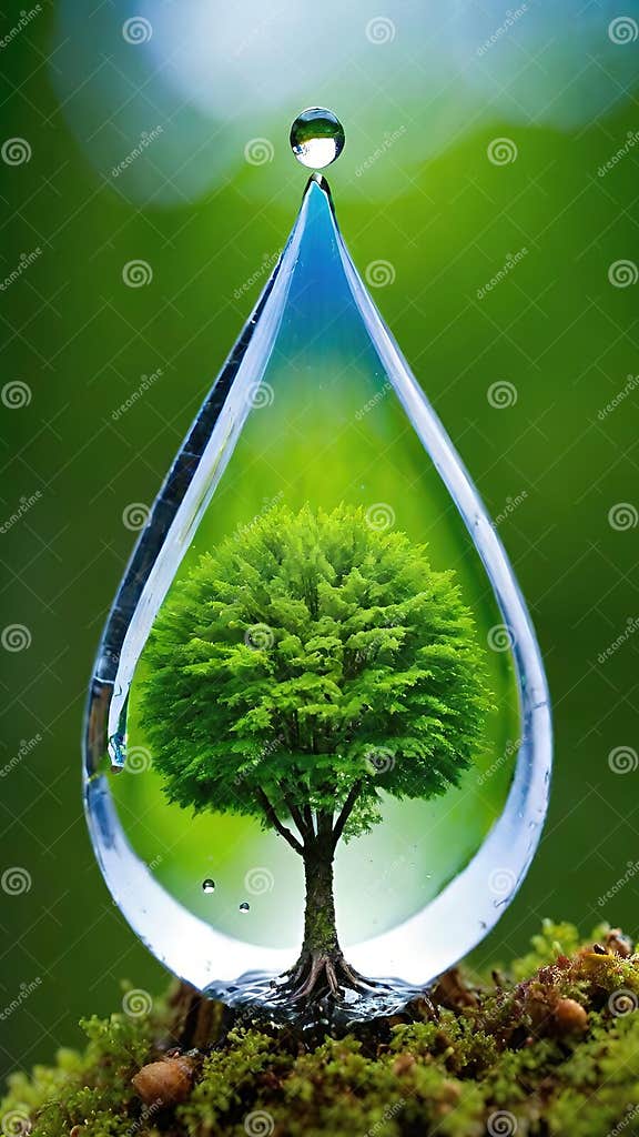 Tiny Ecosystem.a Breathtaking Close-up of a Miniature Ecosystem Stock ...