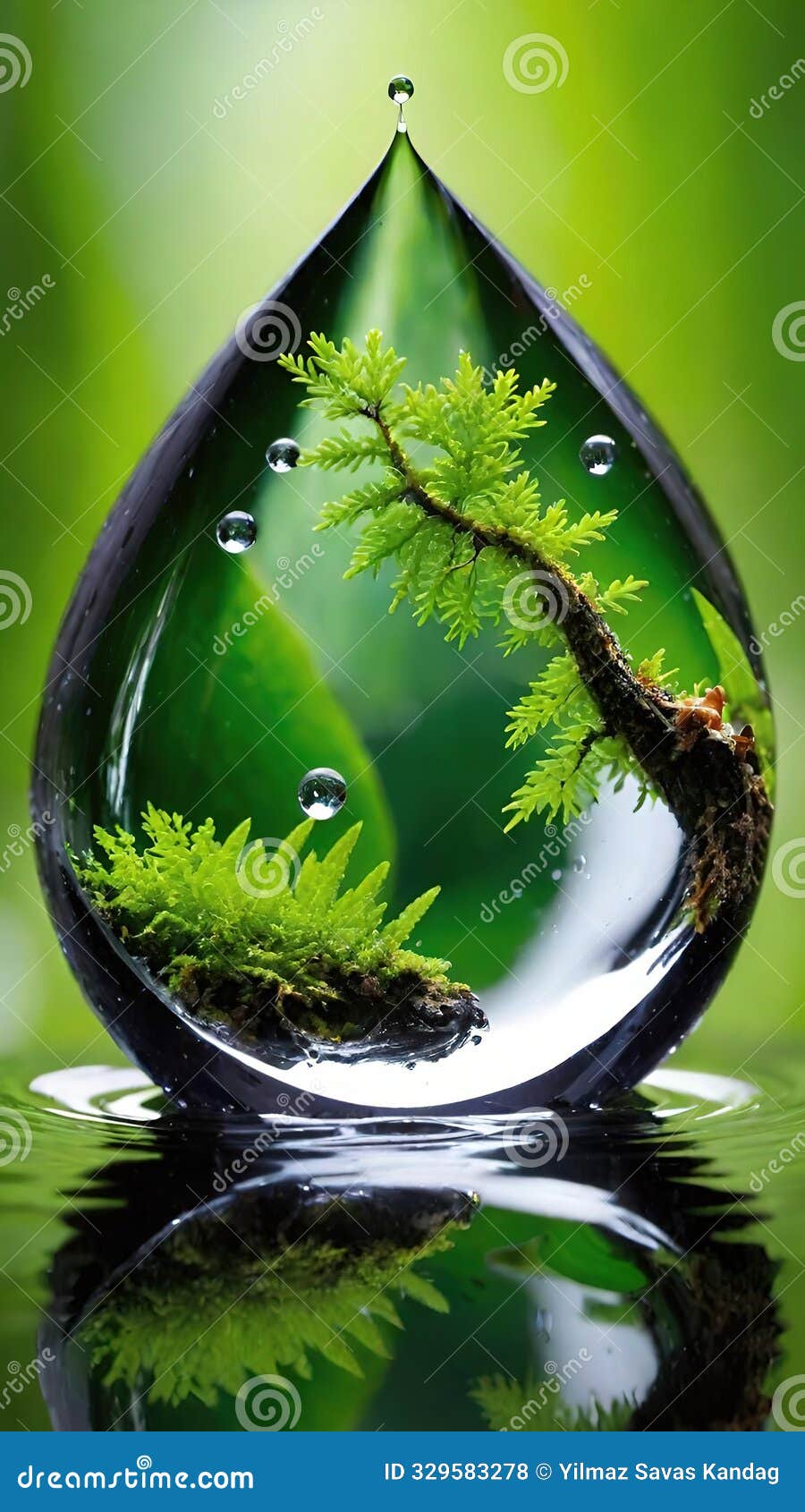 Tiny Ecosystem.a Breathtaking Close-up of a Miniature Ecosystem Stock ...