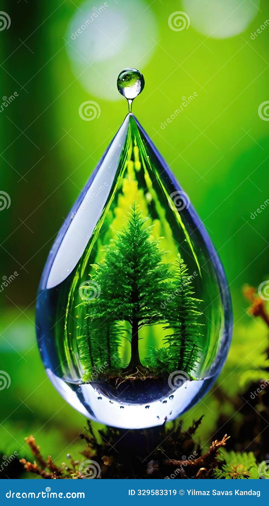 Tiny Ecosystem.a Breathtaking Close-up of a Miniature Ecosystem Stock ...