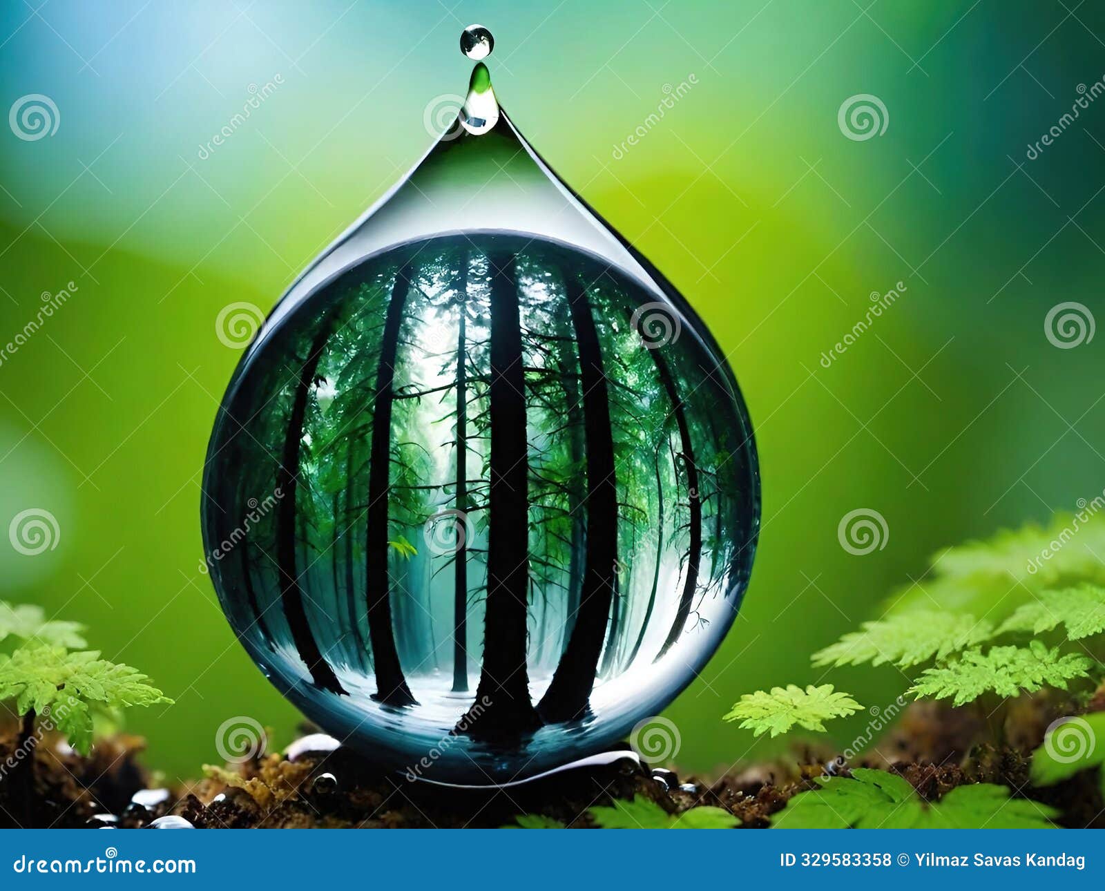 Tiny Ecosystem.a Breathtaking Close-up of a Miniature Ecosystem Stock ...