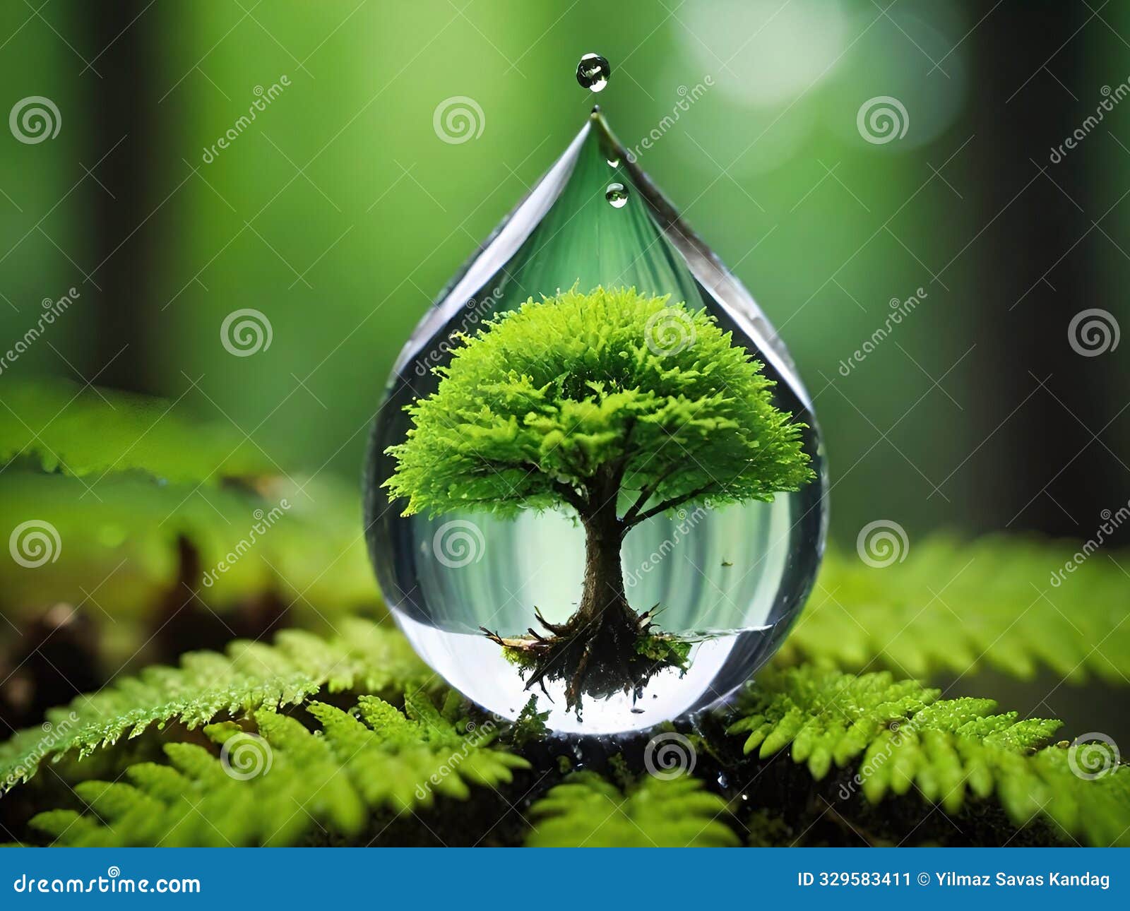 Tiny Ecosystem.a Breathtaking Close-up of a Miniature Ecosystem Stock ...