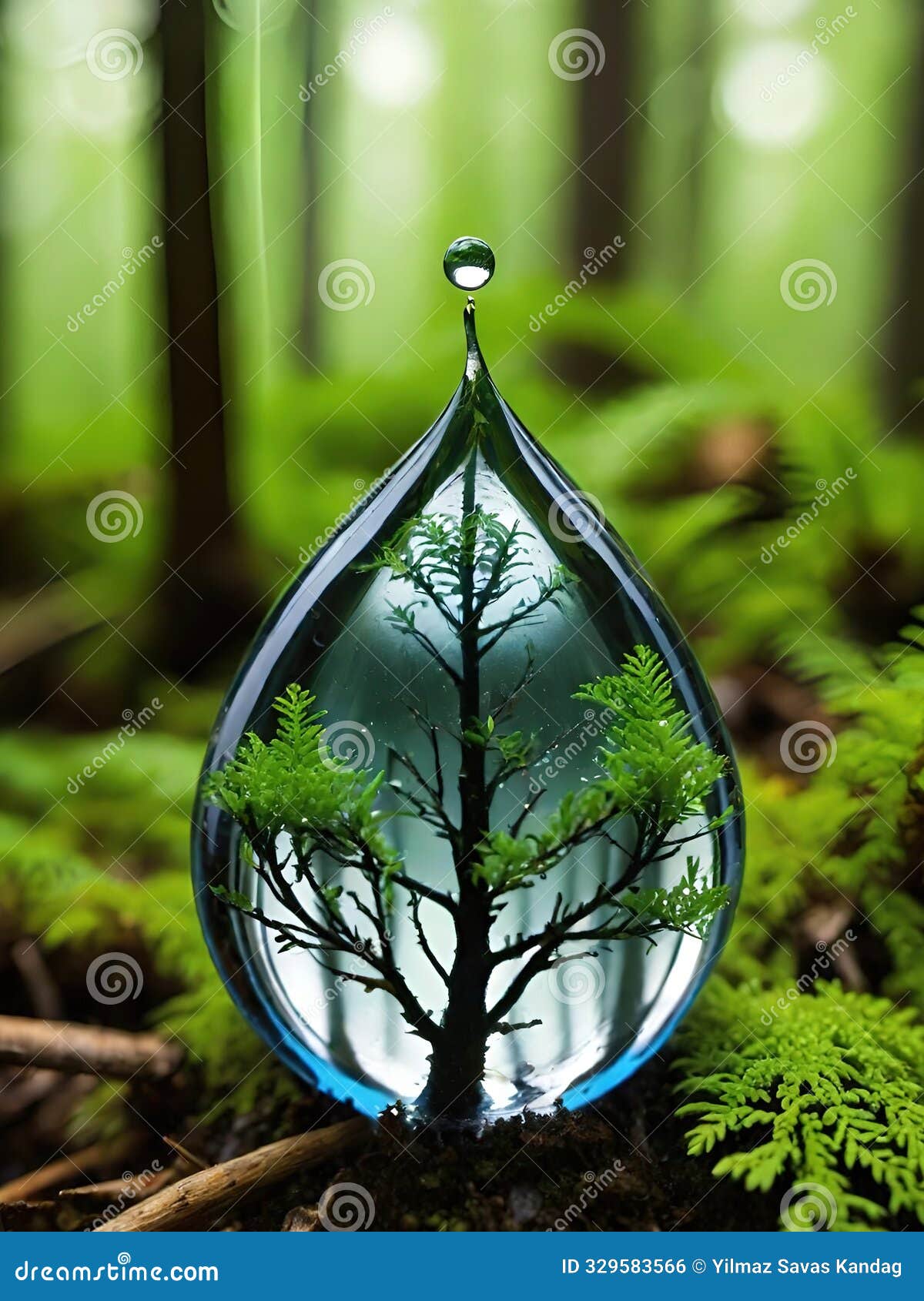 Tiny Ecosystem.a Breathtaking Close-up of a Miniature Ecosystem Stock ...