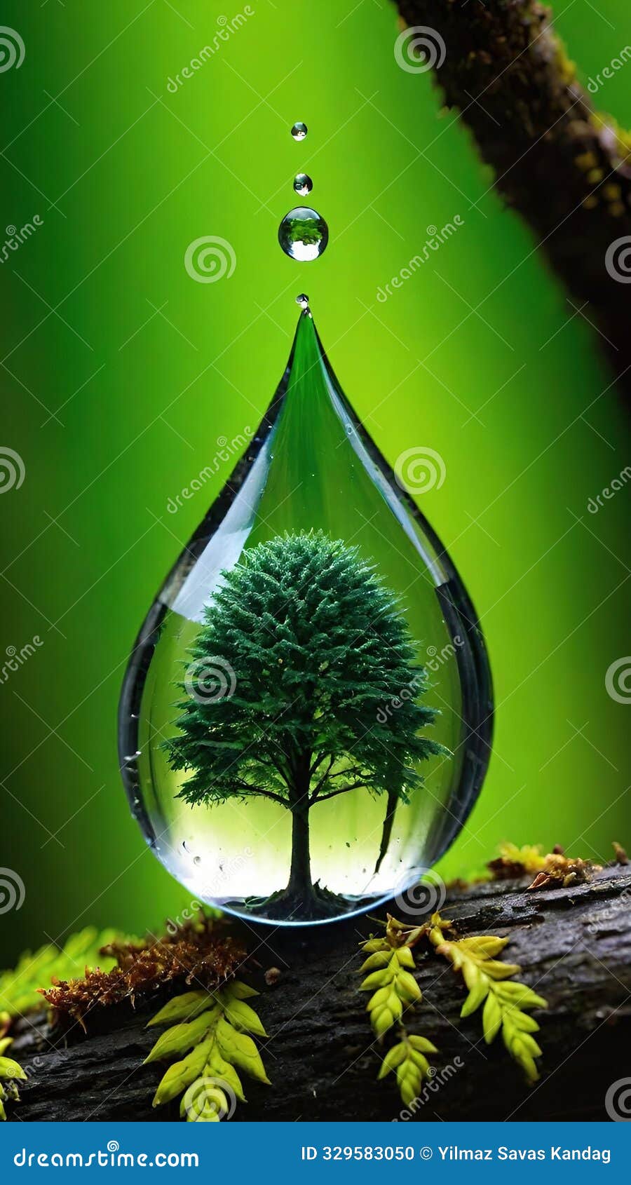 Tiny Ecosystem.a Breathtaking Close-up of a Miniature Ecosystem Stock ...