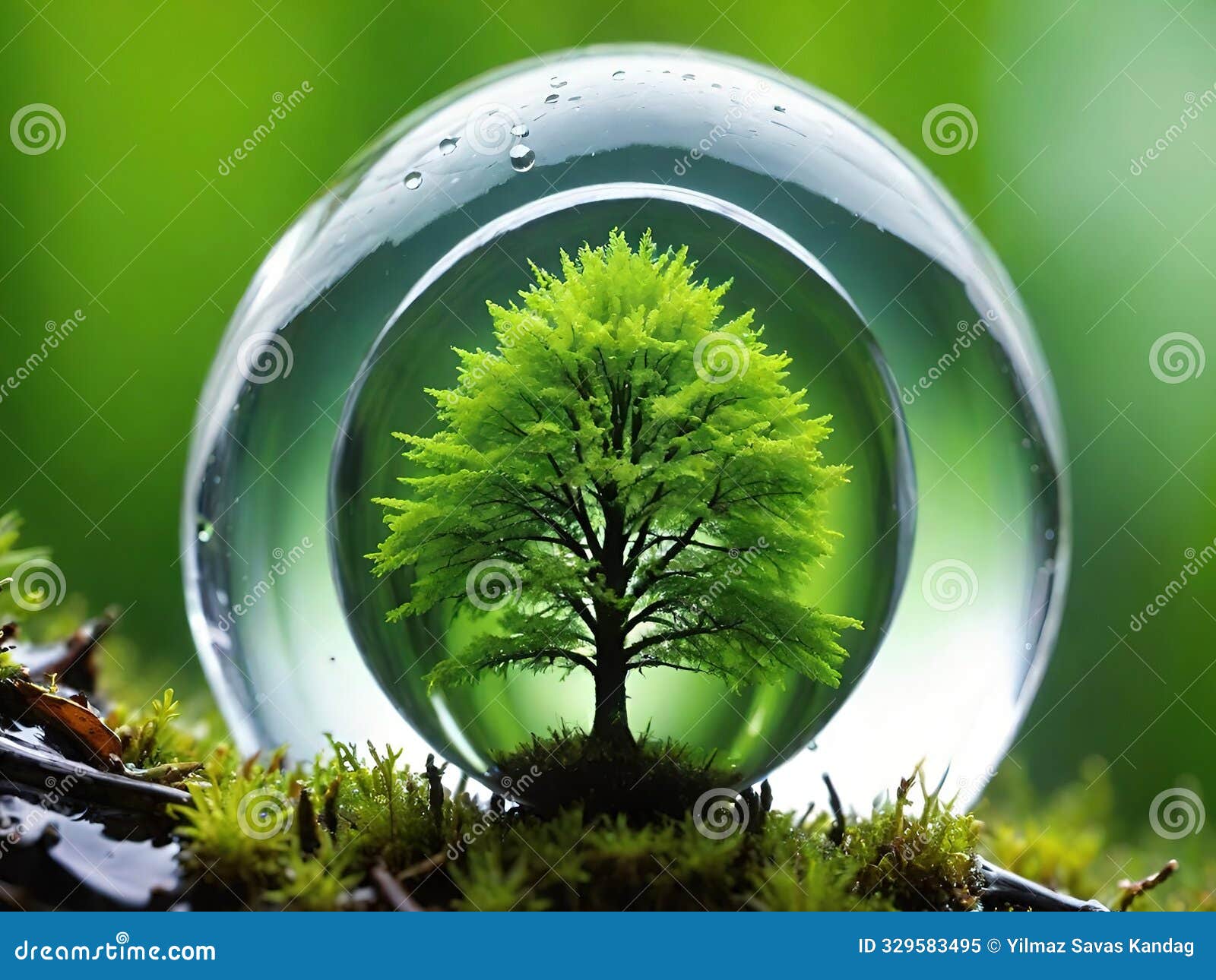 Tiny Ecosystem.a Breathtaking Close-up of a Miniature Ecosystem Stock ...