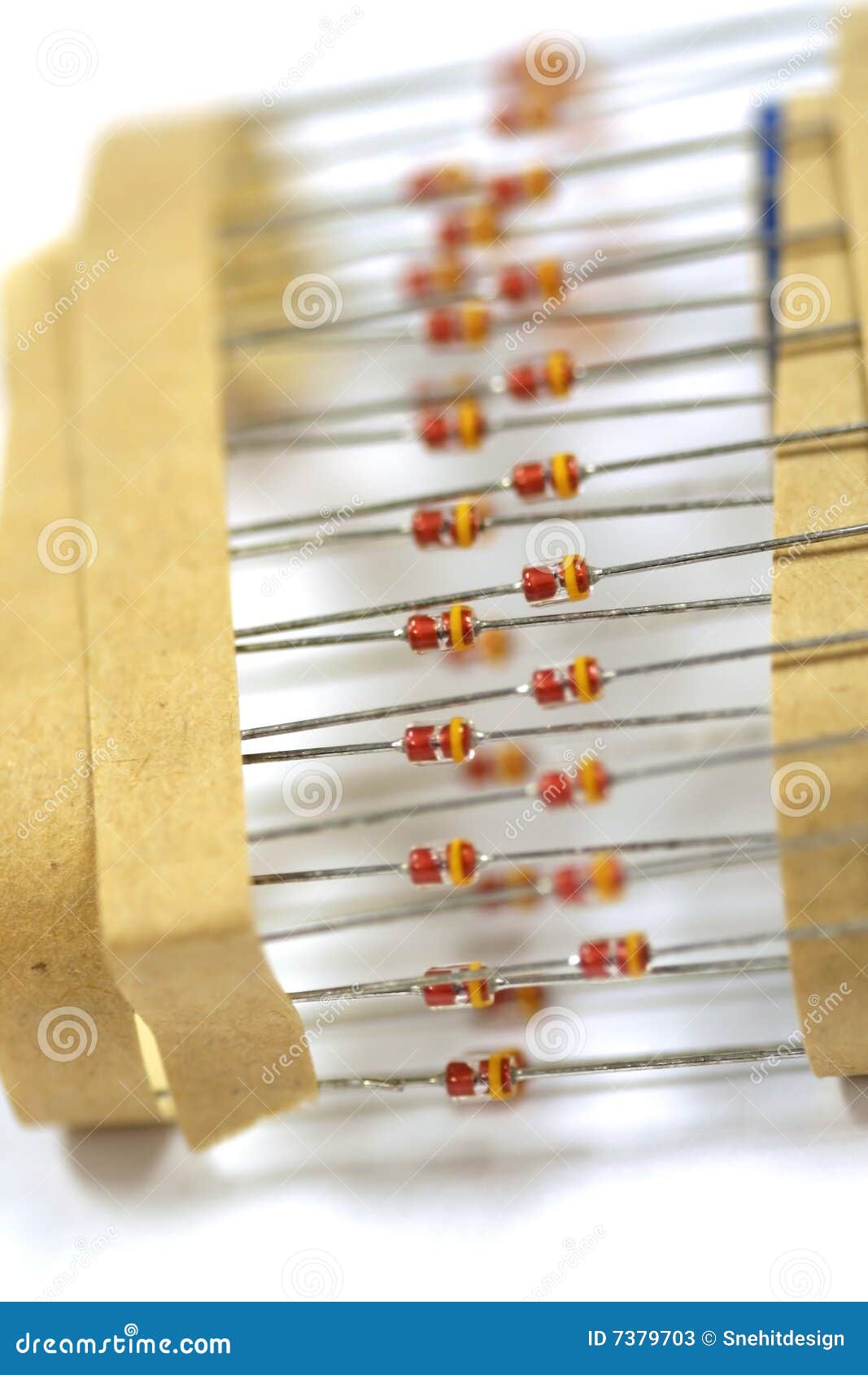 Tiny Electronic Parts stock image. Image of green, components - 7379703