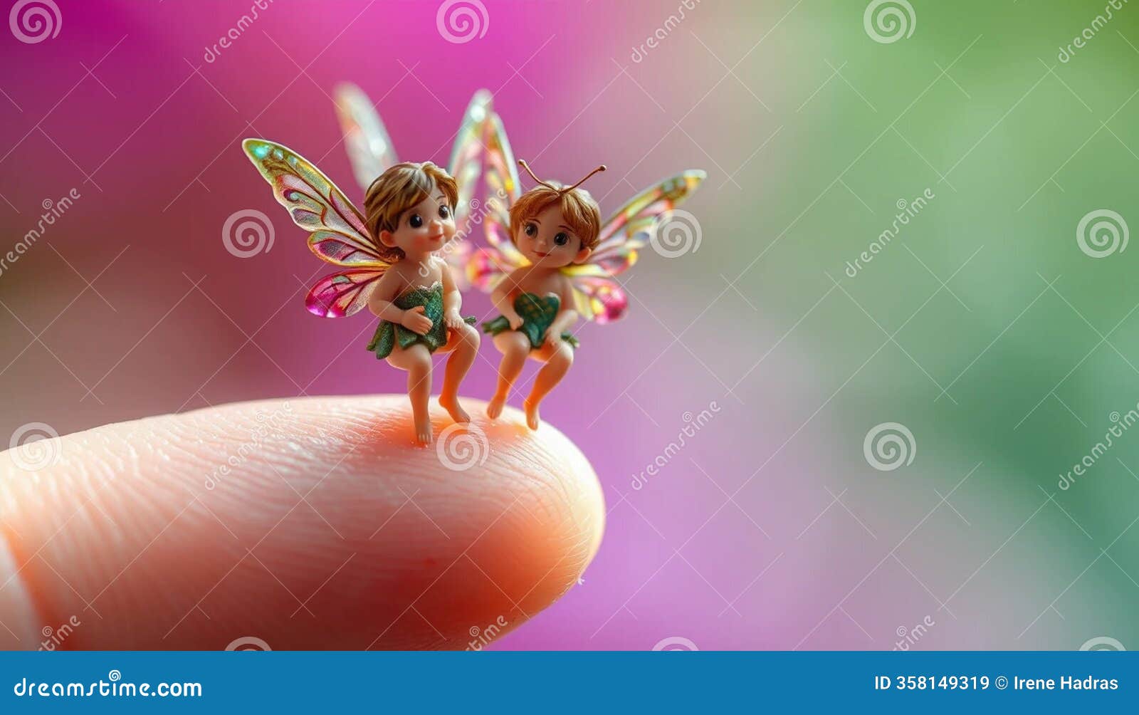 Tiny Fairy Creature In A Magical Fairy-tale Forest. Generative Ai. Cute ...