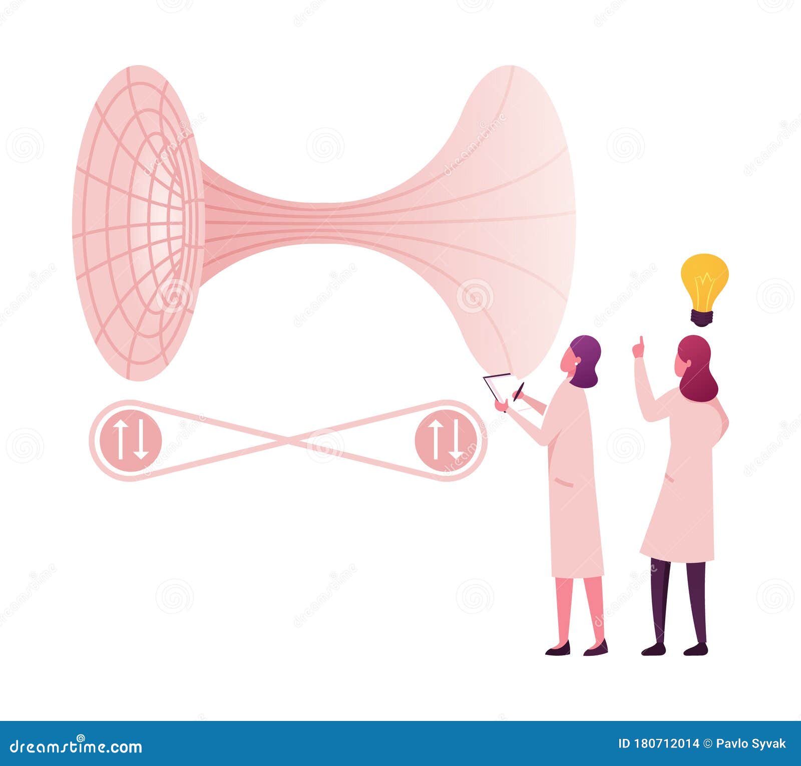 Quantum Tunneling Vector Illustration Infographic And Classical ... Quantum Tunneling Vector Illustration Infographic And Classical ...