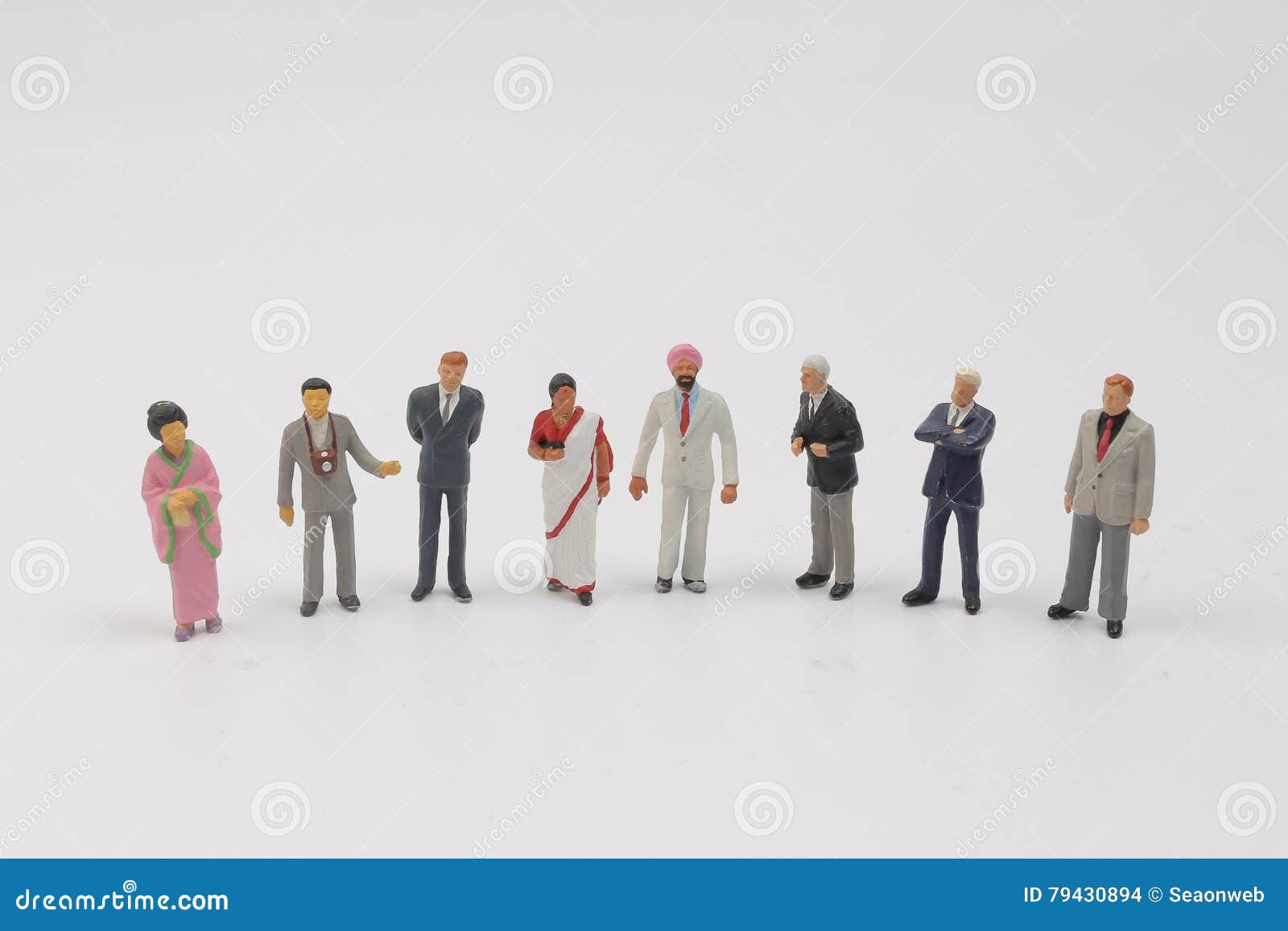 The Tiny Figure of Business People Stock Photo - Image of macro ...