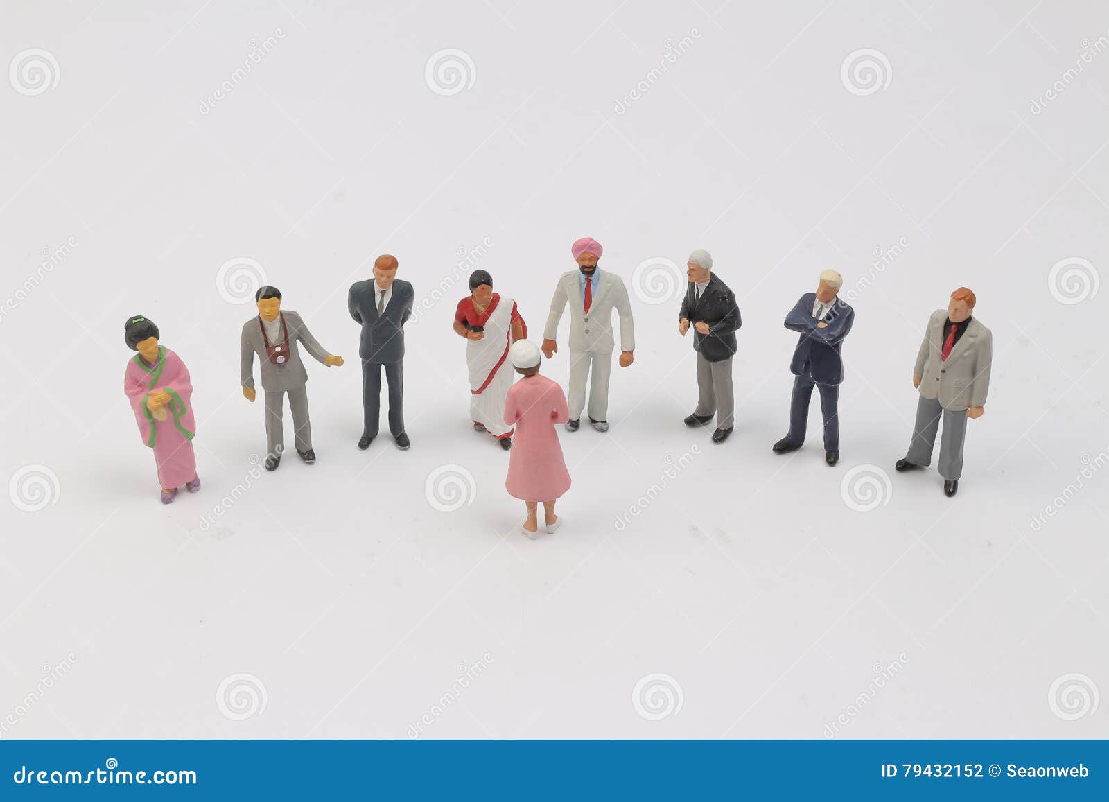 The Tiny Figure of Business People Stock Photo - Image of concept ...