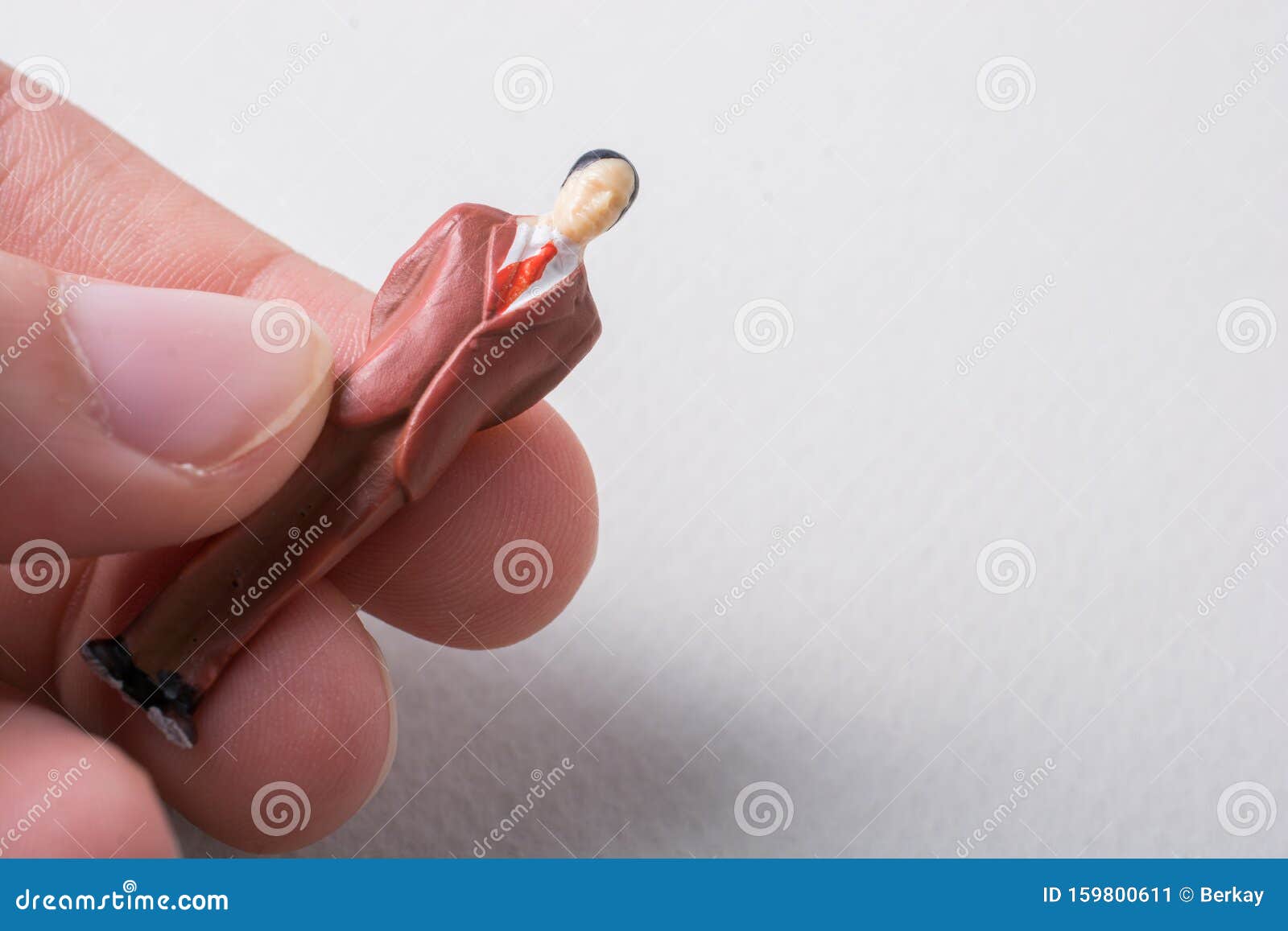 Tiny Figurine of Man Model in View Stock Image - Image of people ...