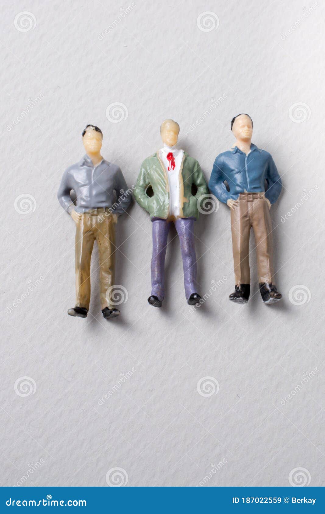 Tiny Figurine of Men Model in View Stock Image - Image of figure ...