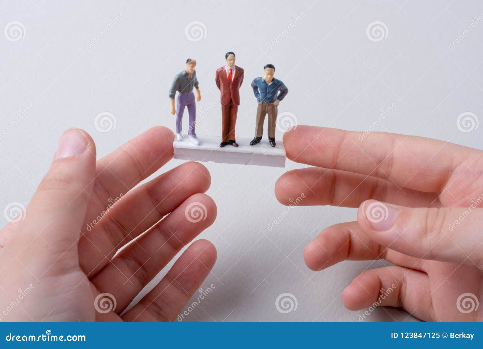 Tiny Figurines of Men Model in View Stock Image - Image of design ...