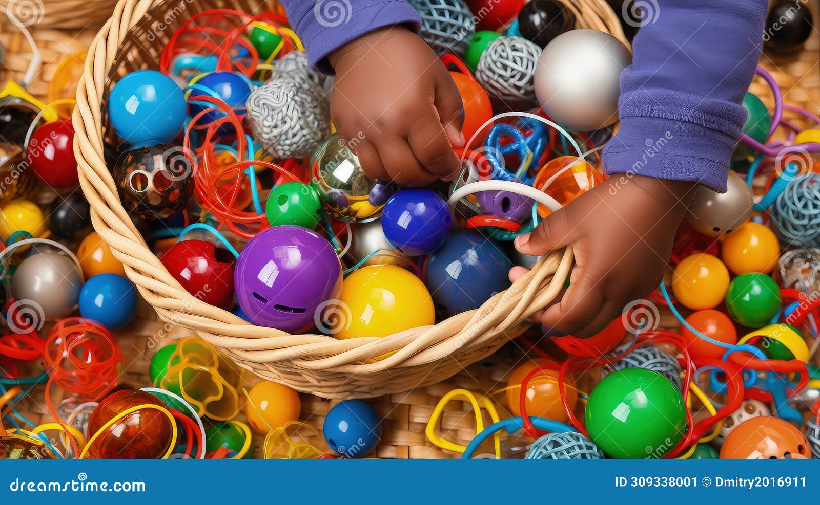 Tiny Fingers Press Buttons on a Musical Toy, Engaging in Auditory and ...