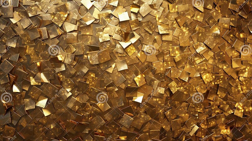Tiny Flecks of Brushed Gold Overlapping in a Mosaiclike Pattern ...