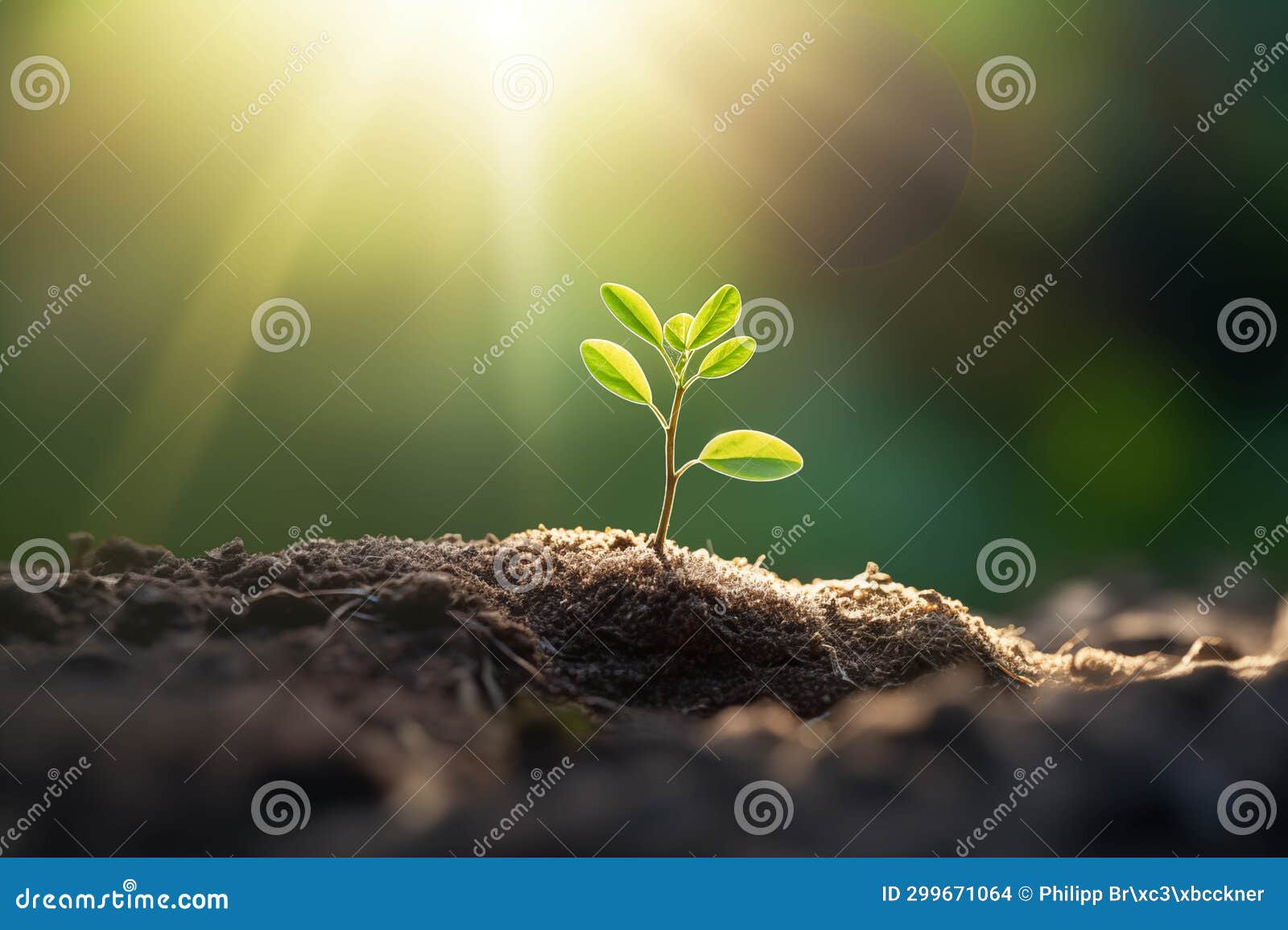 A Tiny Green Sprouting Plant Generative AI. Created with Generative AI ...