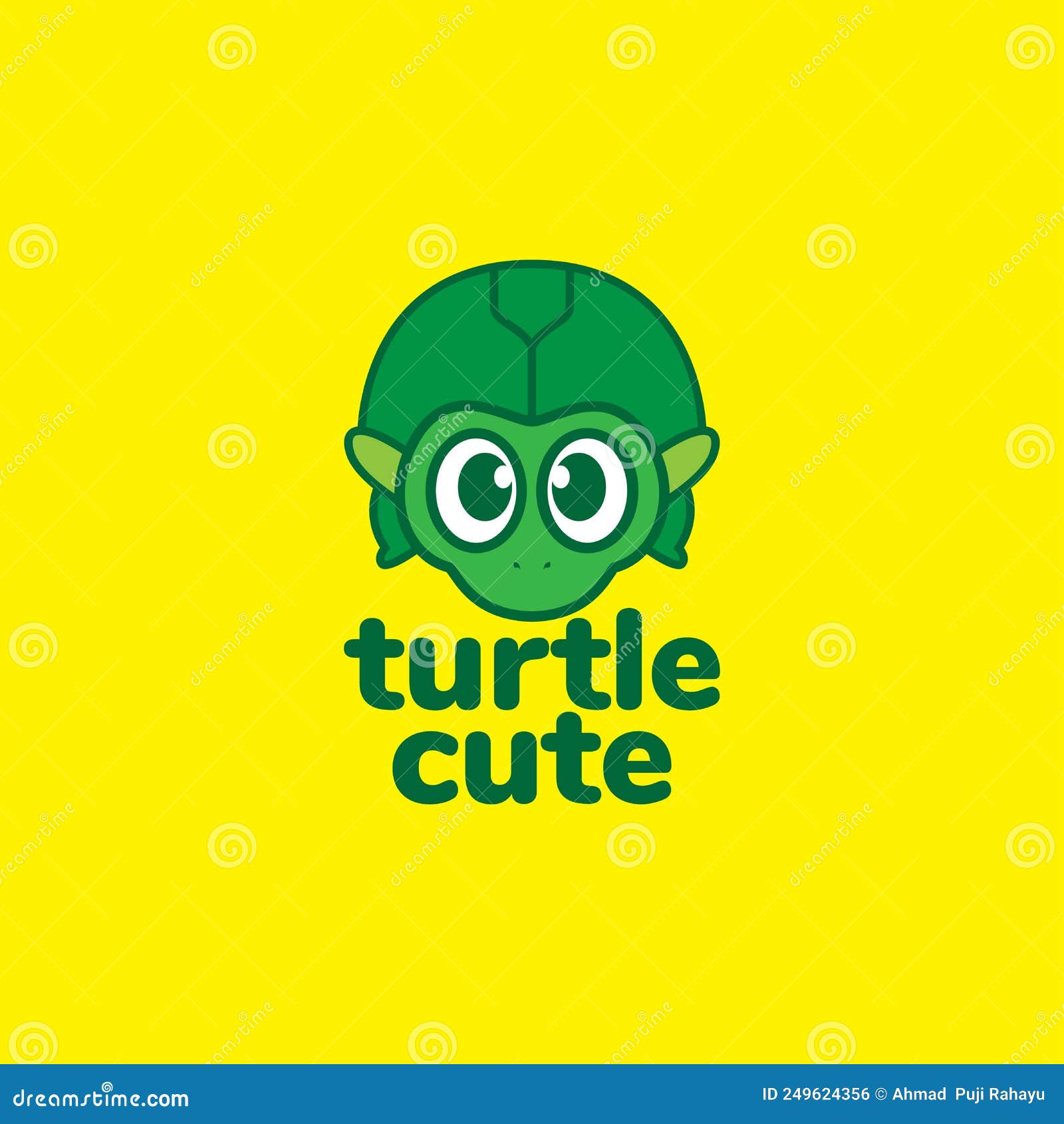 Tiny Green Turtle Cute Logo Design Vector Graphic Symbol Icon ...