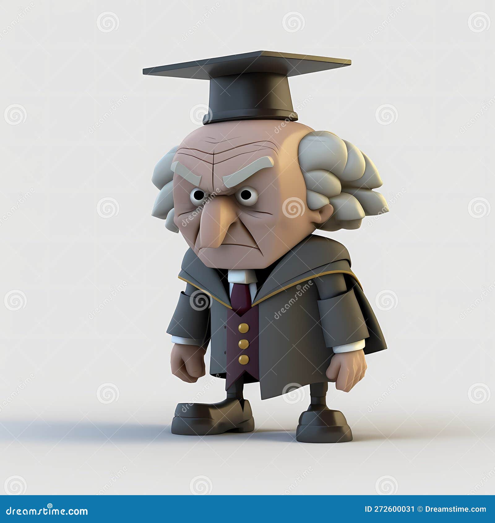 Tiny Happy Headmaster. Generative AI Stock Image - Image of desk ...