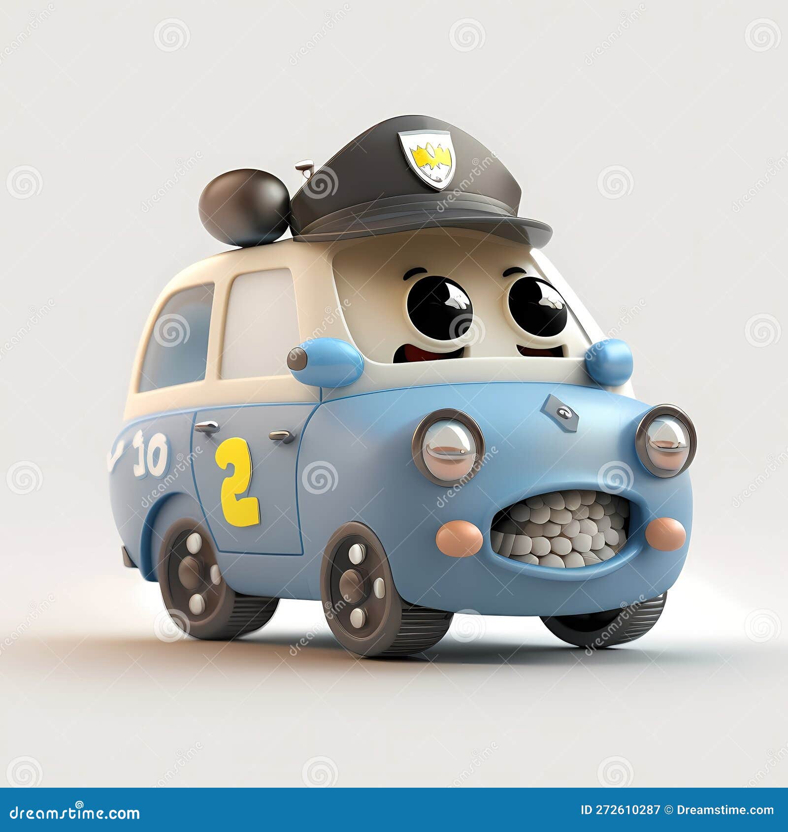Tiny Happy Police. Generative AI Stock Illustration - Illustration of ...