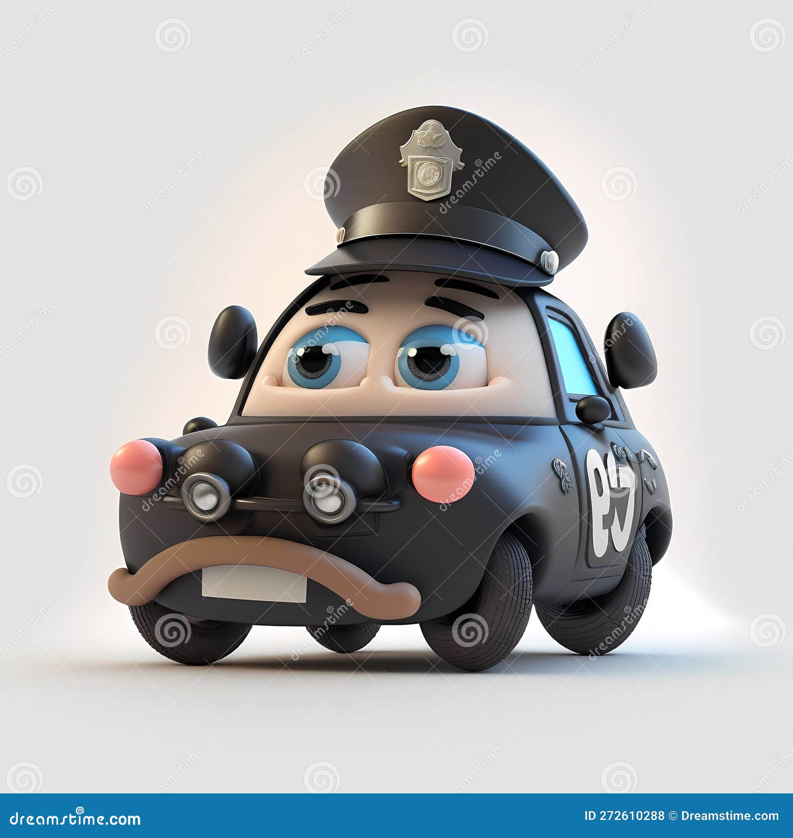 Tiny Happy Police. Generative AI Stock Illustration - Illustration of ...